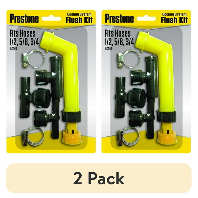 (2 pack) Prestone Flush 'N Fill Kit, Prevents engine damage from ...