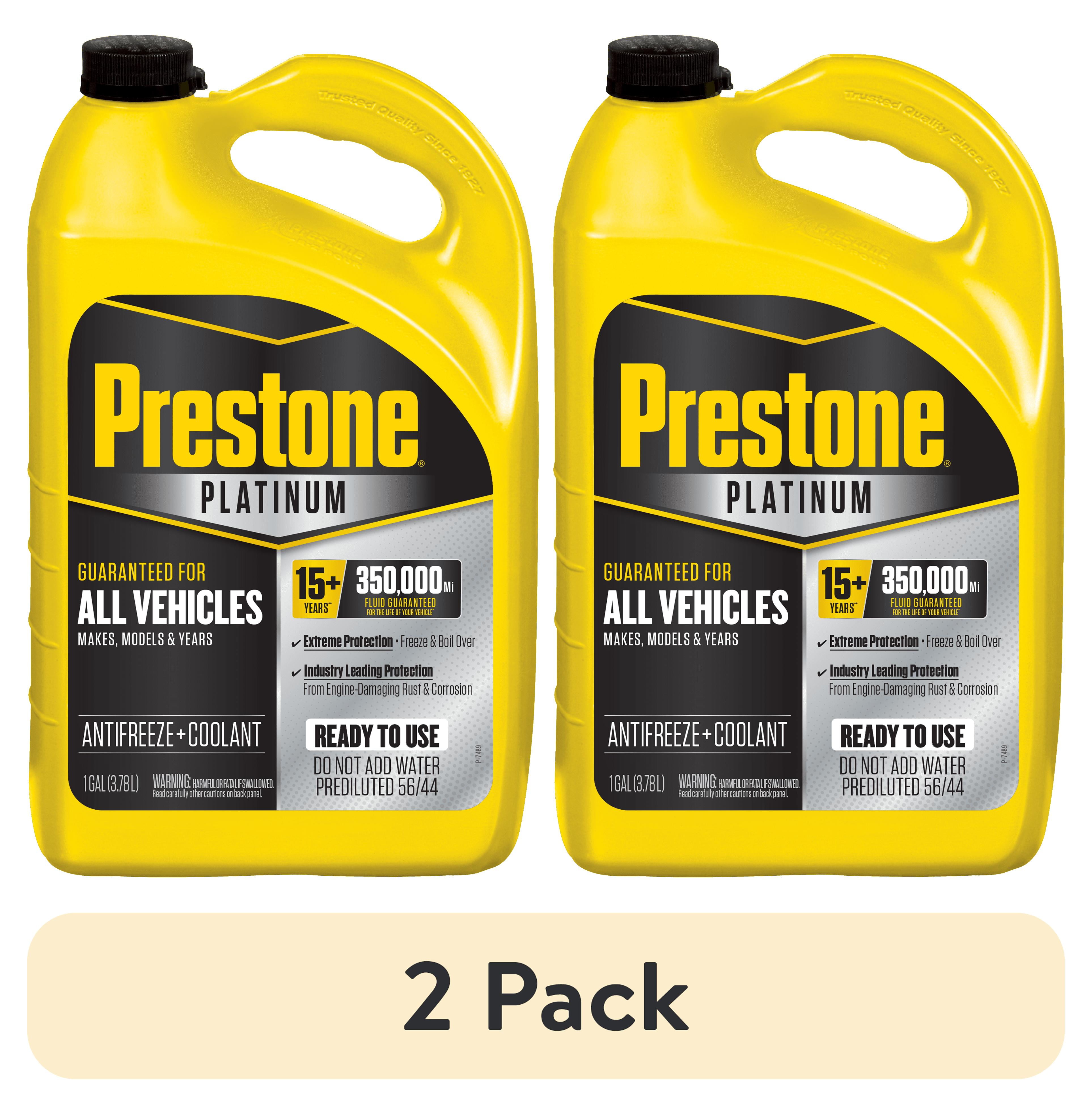 (2 pack) Prestone Platinum Extreme Protection Antifreeze & Coolant 15 ...