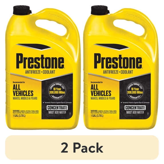 (2 pack) Prestone Universal Antifreeze and Coolant AF2000 Concentrate 1 ...