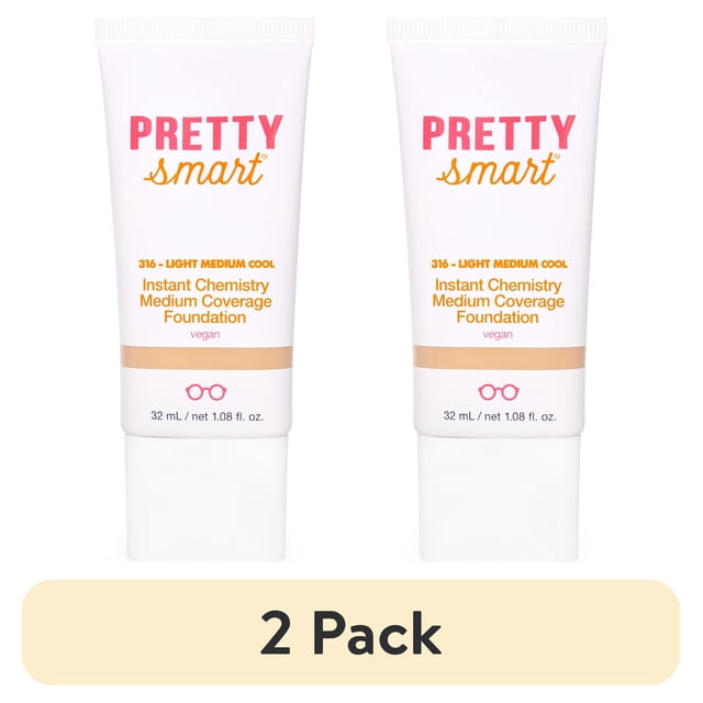(2 pack) Pretty Smart Instant Chemistry Medium Coverage Foundation, 316 ...