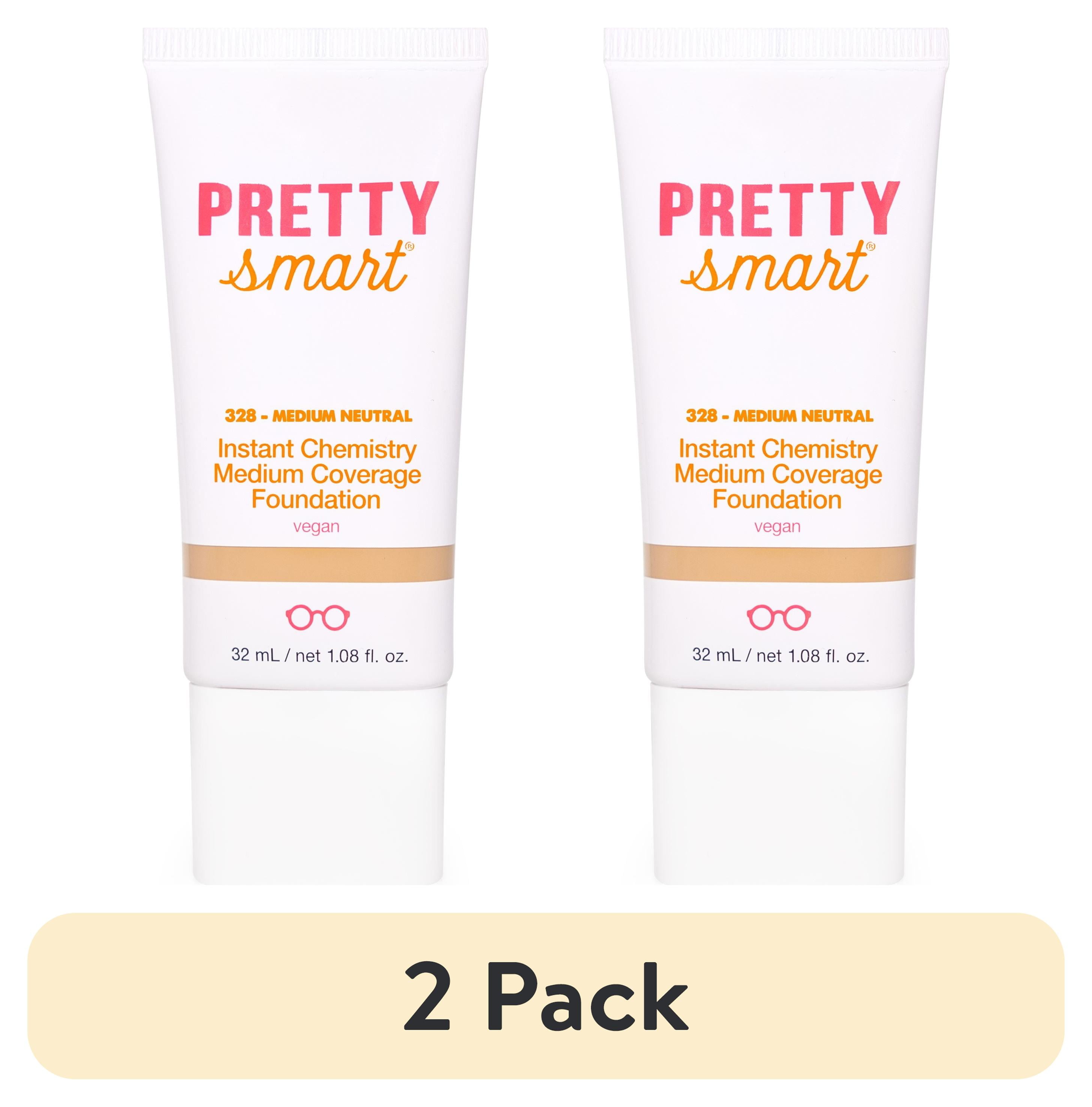 (2 pack) Pretty Smart Instant Chemistry Medium Coverage Foundation, 328 ...
