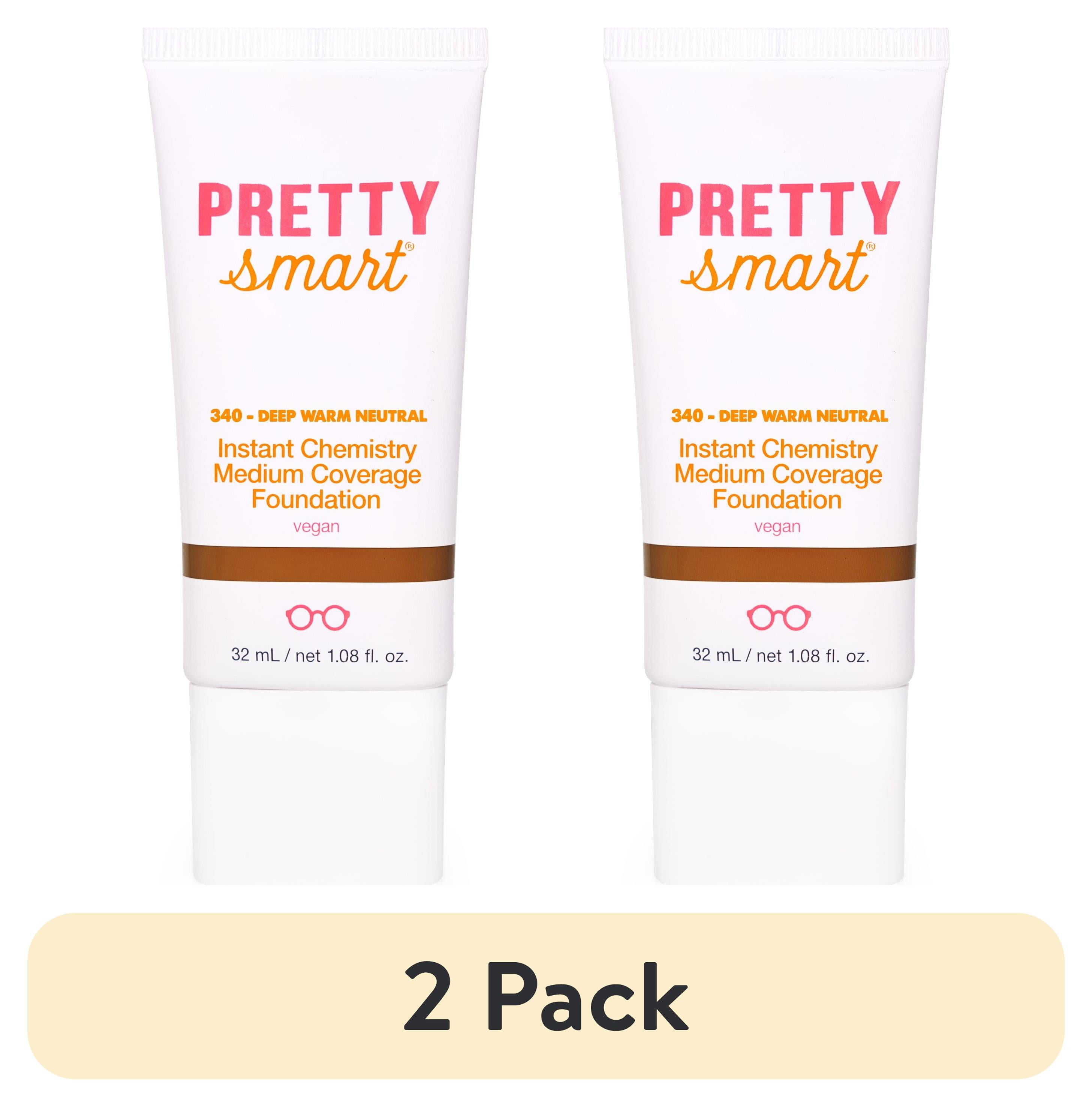 (2 pack) Pretty Smart Instant Chemistry Medium Coverage Foundation, 340 ...