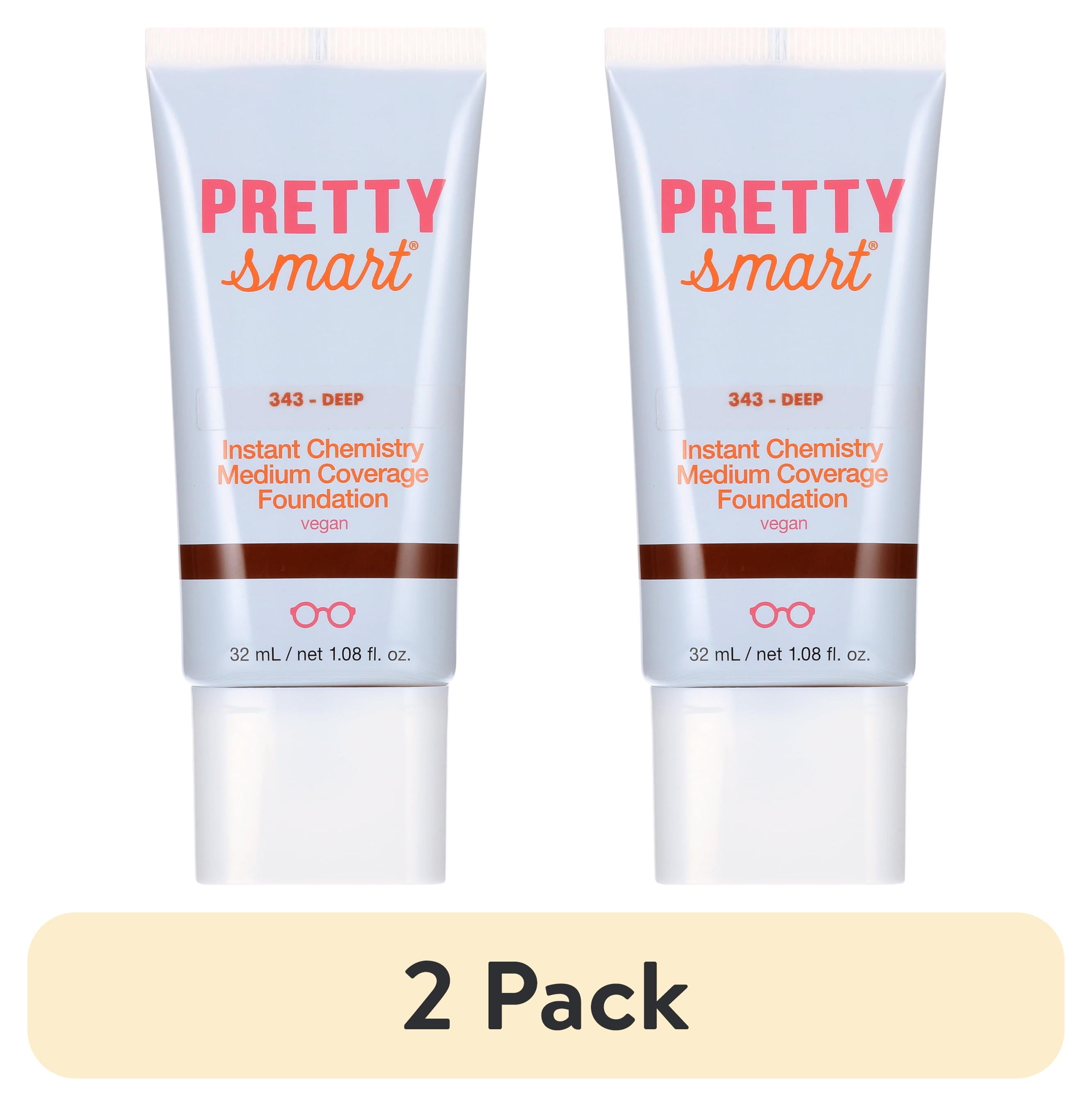 (2 pack) Pretty Smart Instant Chemistry Medium Coverage Foundation, 343 ...