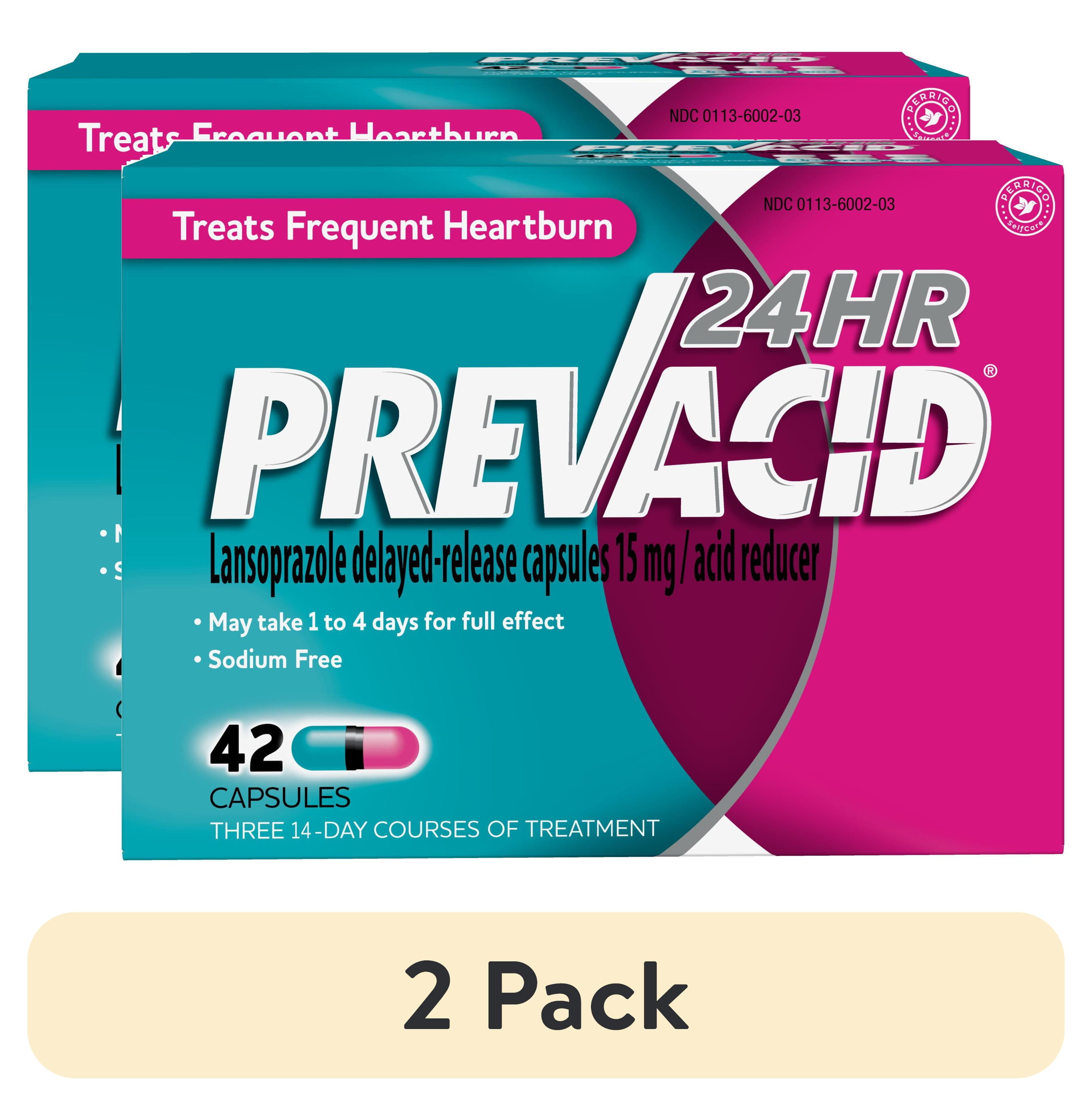 (2 pack) PrevacPrevacid® 24HR Lansoprazole Delayed-Release Capsules, 15 ...