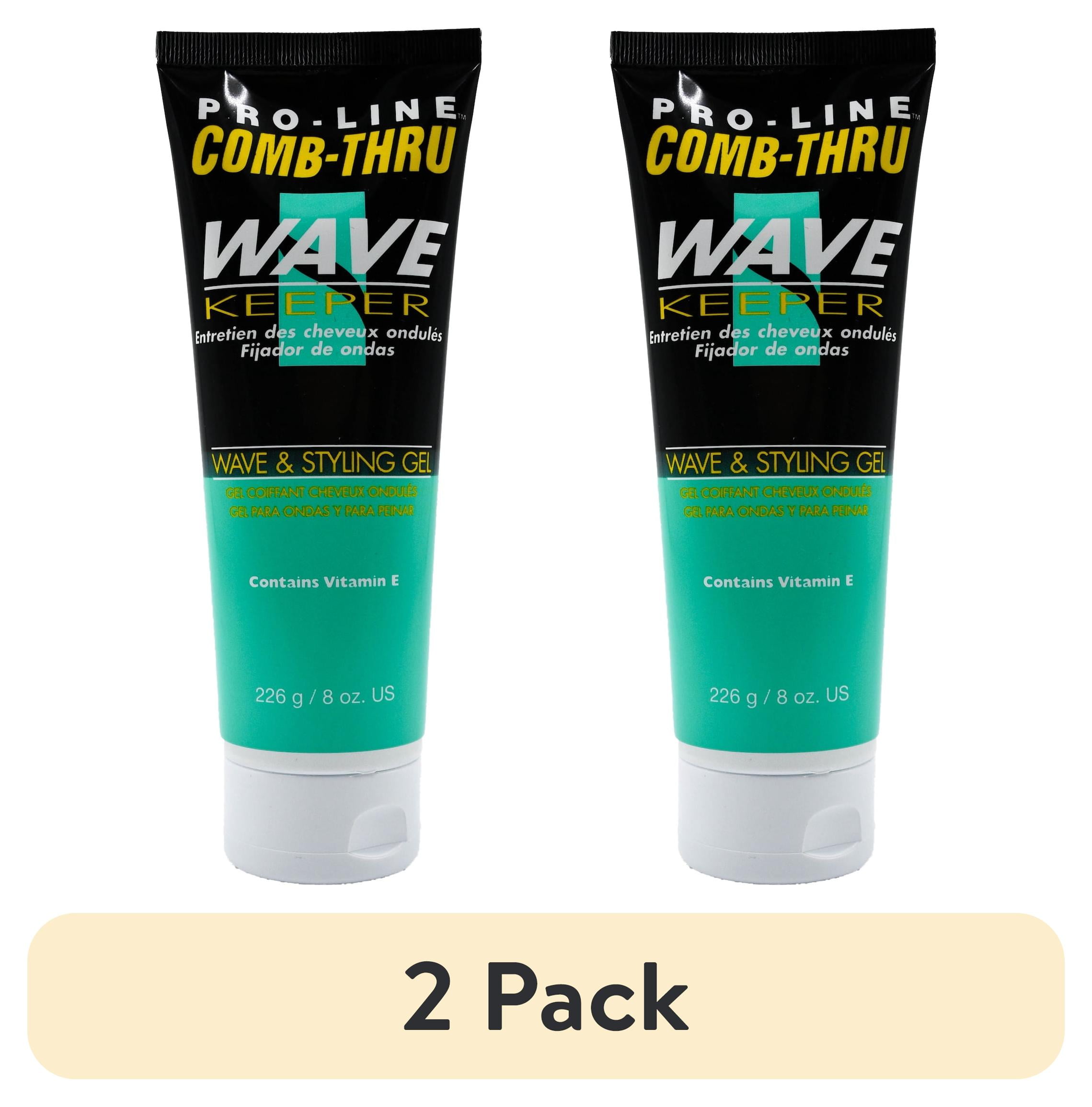 (2 pack) Pro Line Comb-Thru Wave Keeper Styling Gel, 8 oz, Hair & Scalp ...