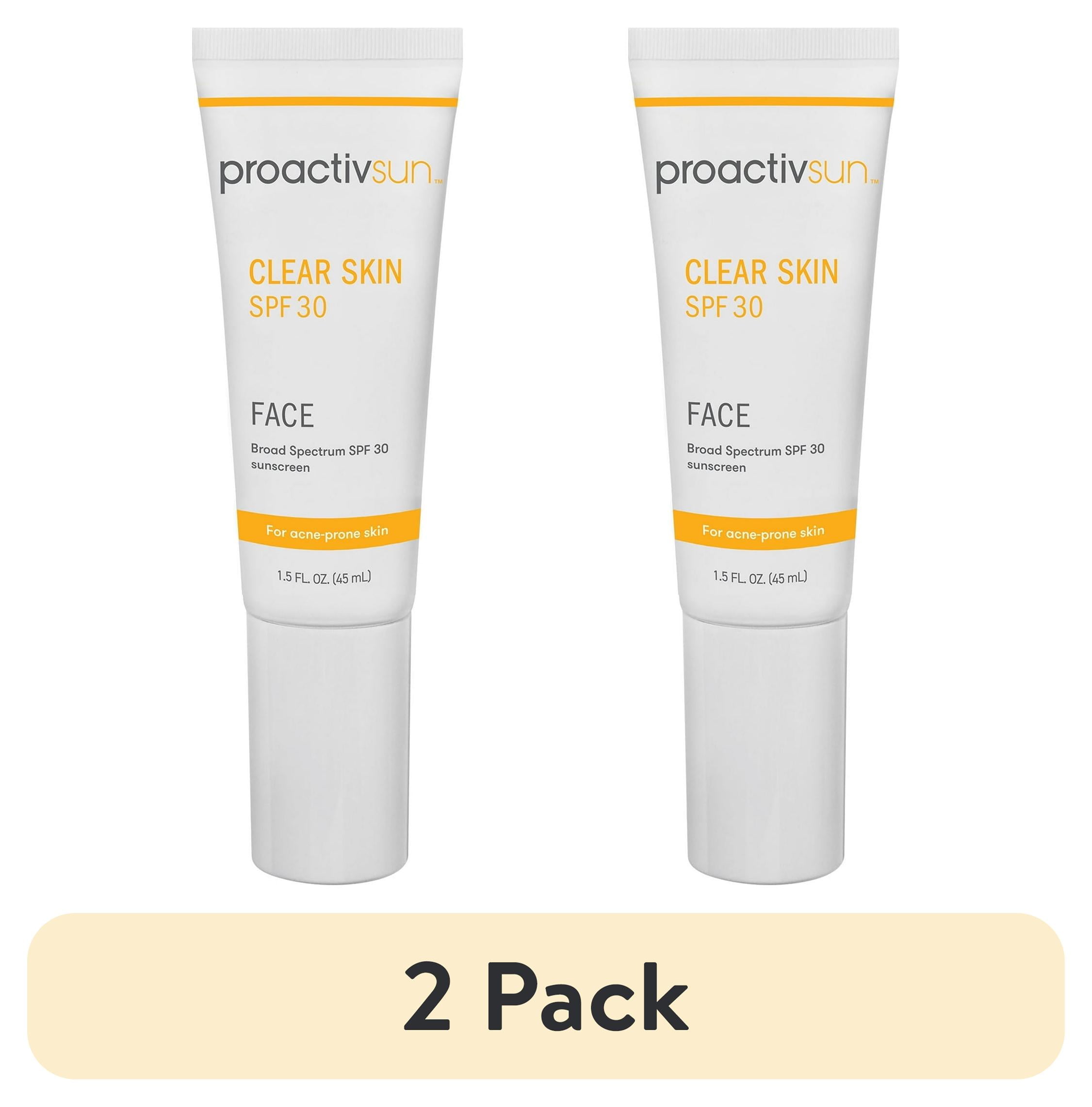 (2 pack) Proactiv Clear Skin Face Sunscreen Moisturizer With SPF 30 - Hydrating SPF Lotion And ...