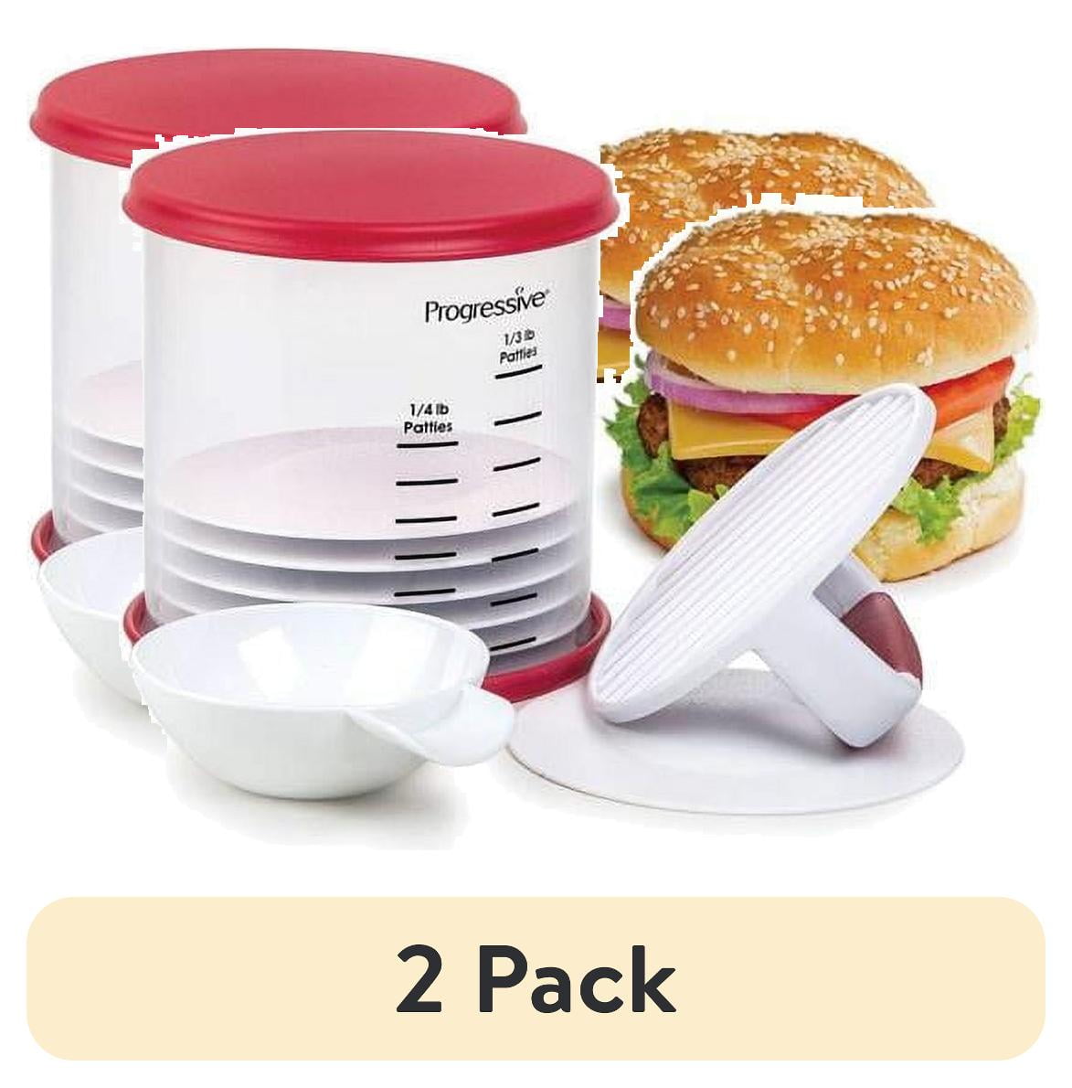 (2 pack) Progressive International Prepworks Perfect Burger Press ...