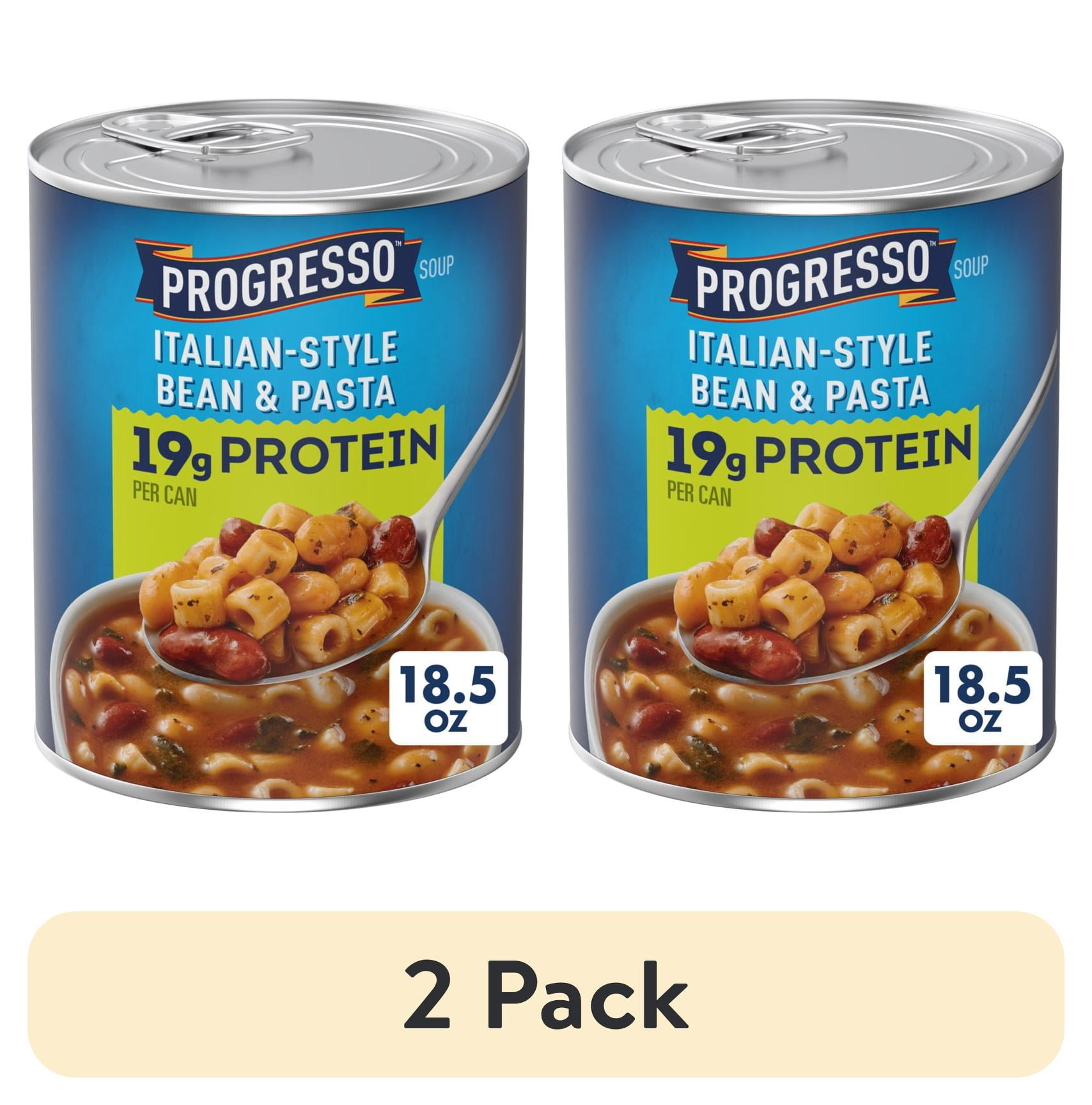 (2 pack) Progresso Italian-Style Bean and Pasta Protein Soup ...
