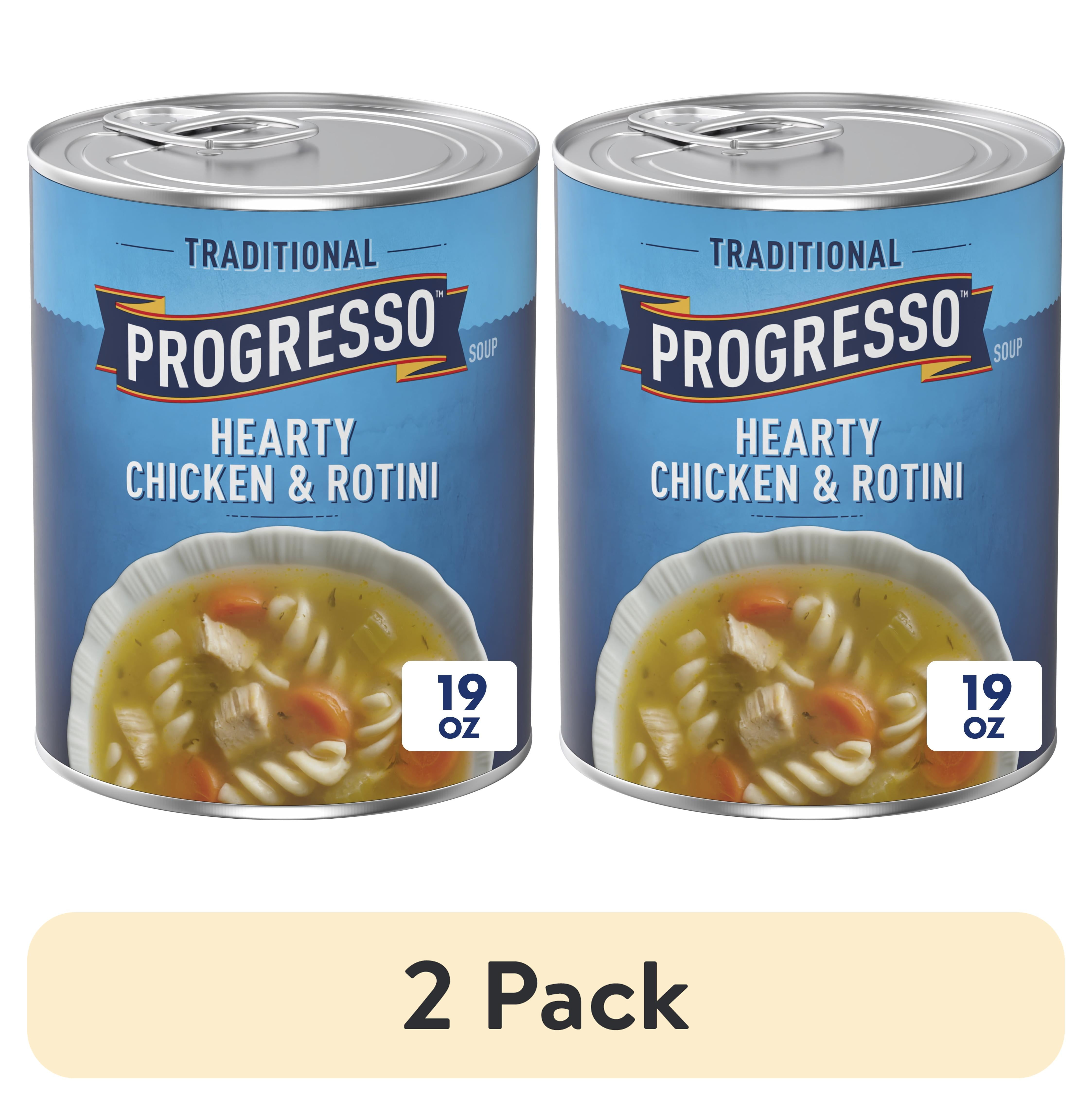 (2 pack) Progresso Traditional, Hearty Chicken & Rotini Canned Soup, 19 ...