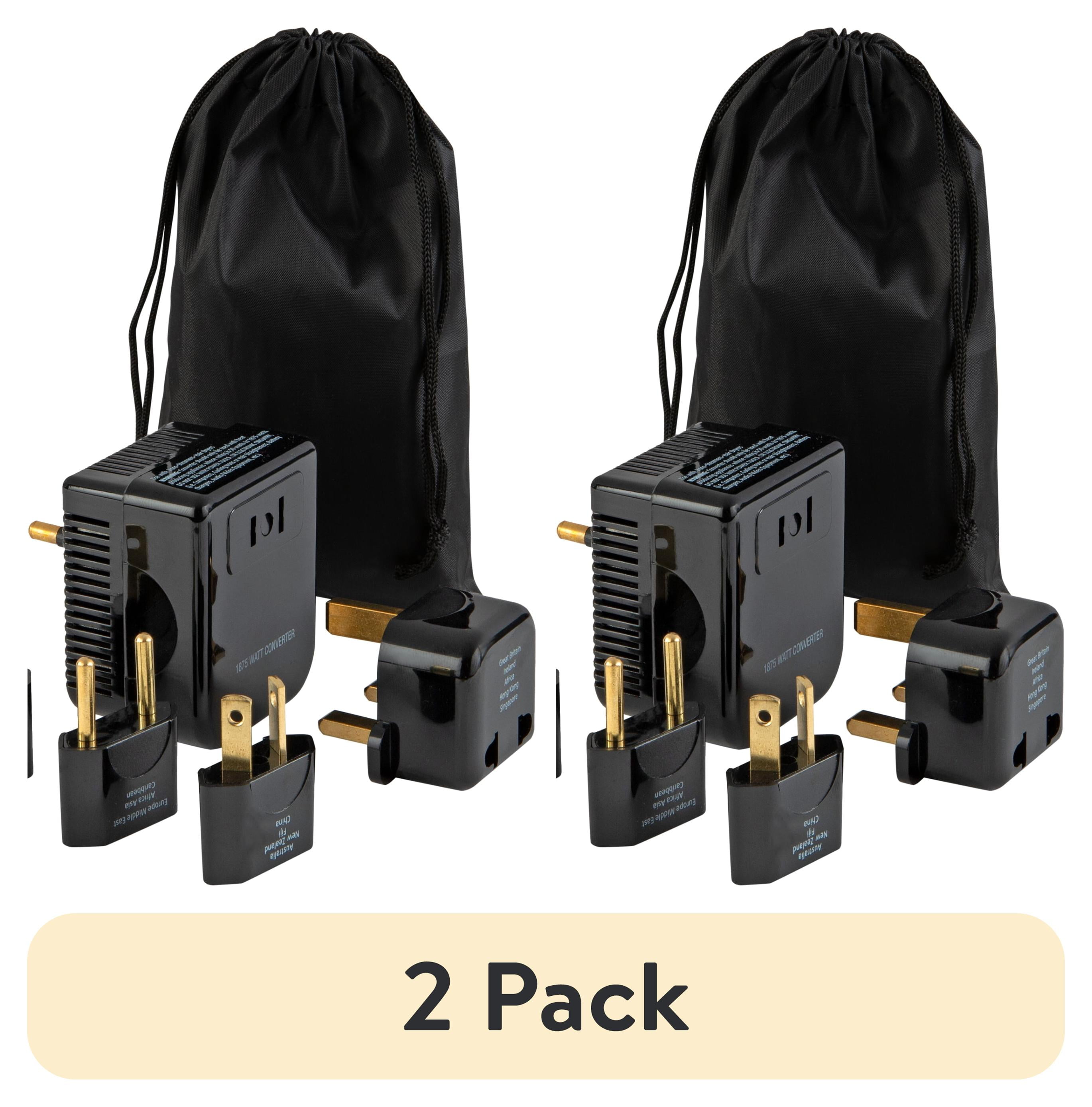 (2 pack) Protégé 6 Piece International Travel Adaptor Converter and 4 ...