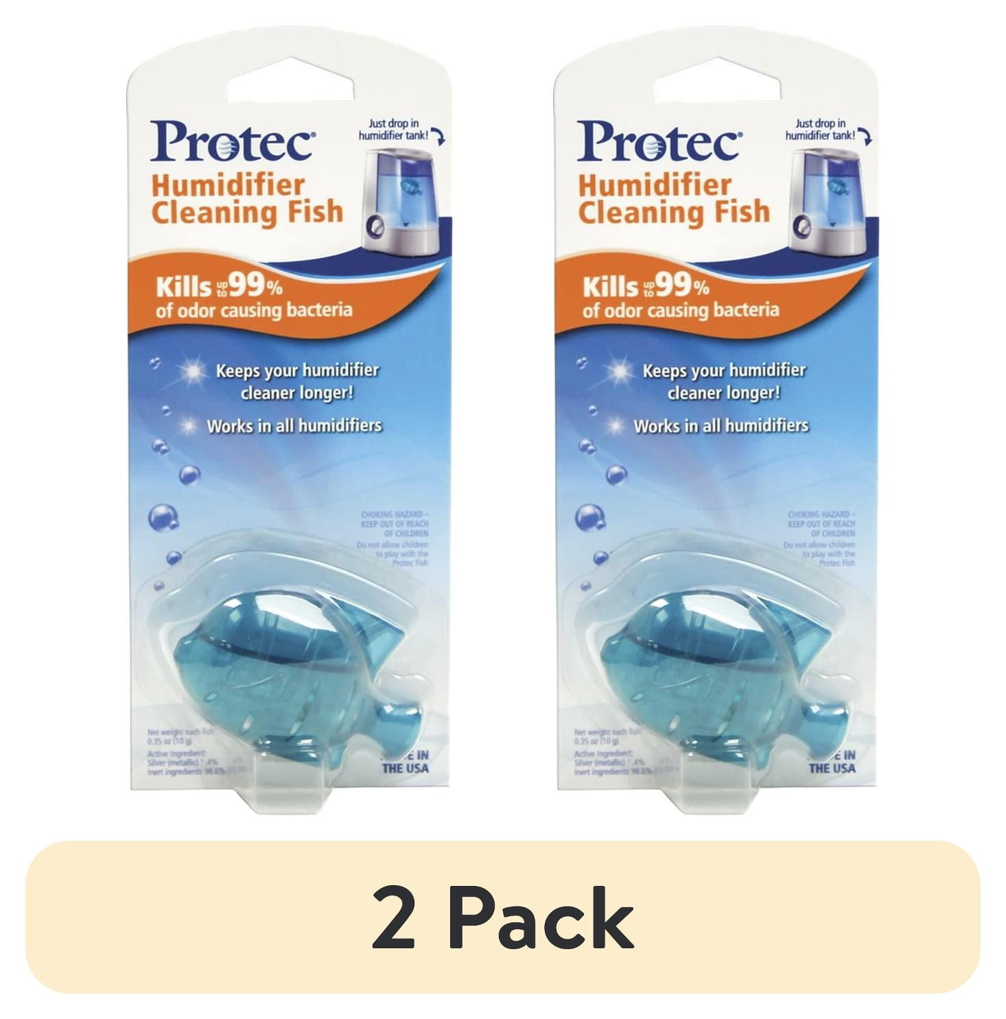 (2 pack) Protec Mist Humidifier Tank Cleaning Fish, 200-600 sq ft ...