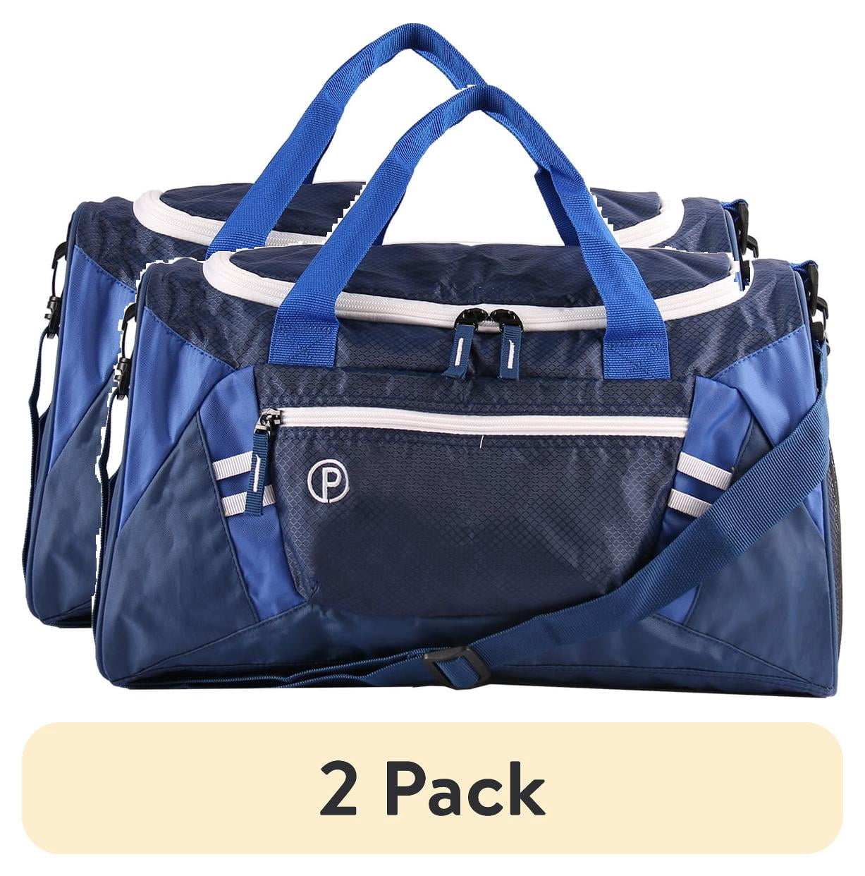 (2 pack) Protege Rip-stop Material 18 inch Duffel in Blue & White color ...