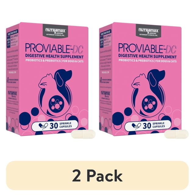 (2 pack) Nutramax Proviable Digestive Health Supplement DC Capsules for ...