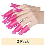 (2 pack) Pueen Reusable Plastic Nail Soaker Cap Clips for Gel Polish ...