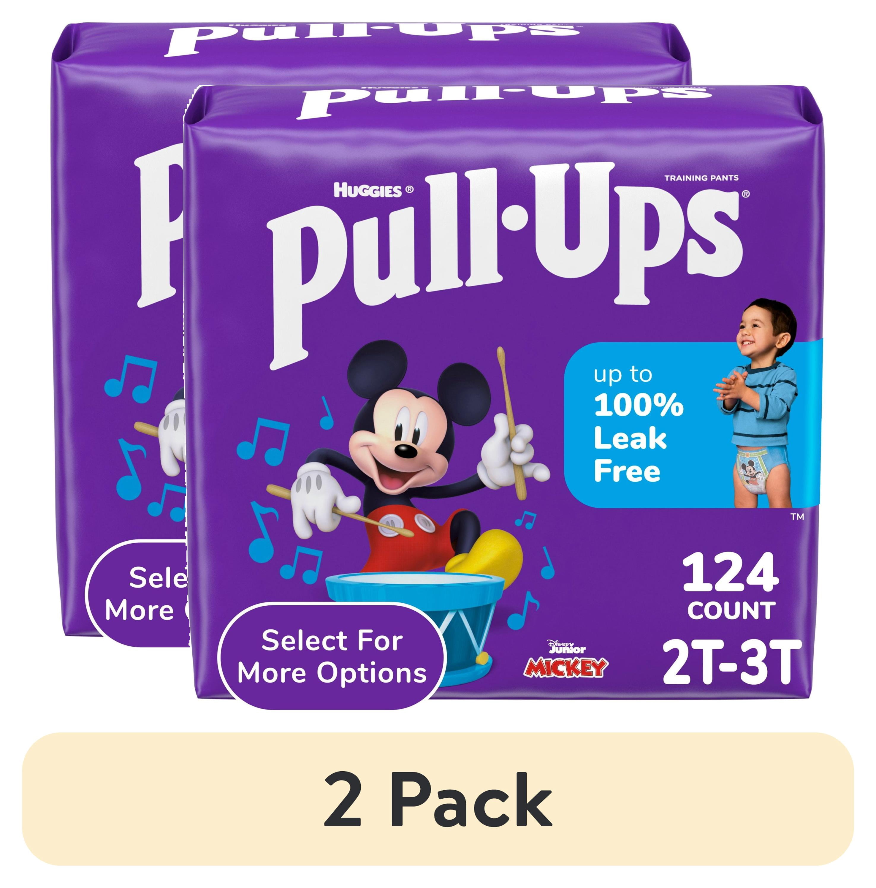 (2 pack) Pull-Ups Boys' Potty Training Pants, 2T-3T (16-34 lbs), 124 ...