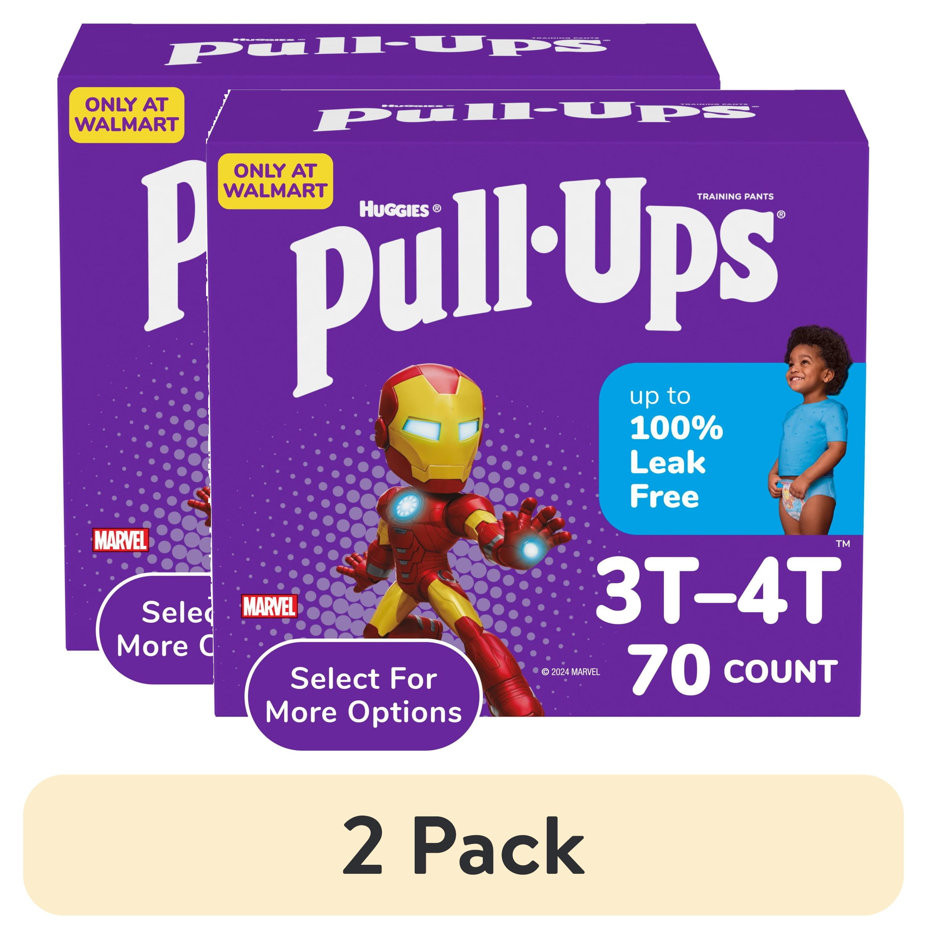 (2 pack) Pull-Ups Boys' Potty Training Pants, 3T-4T (32-40 lbs), 70 ...