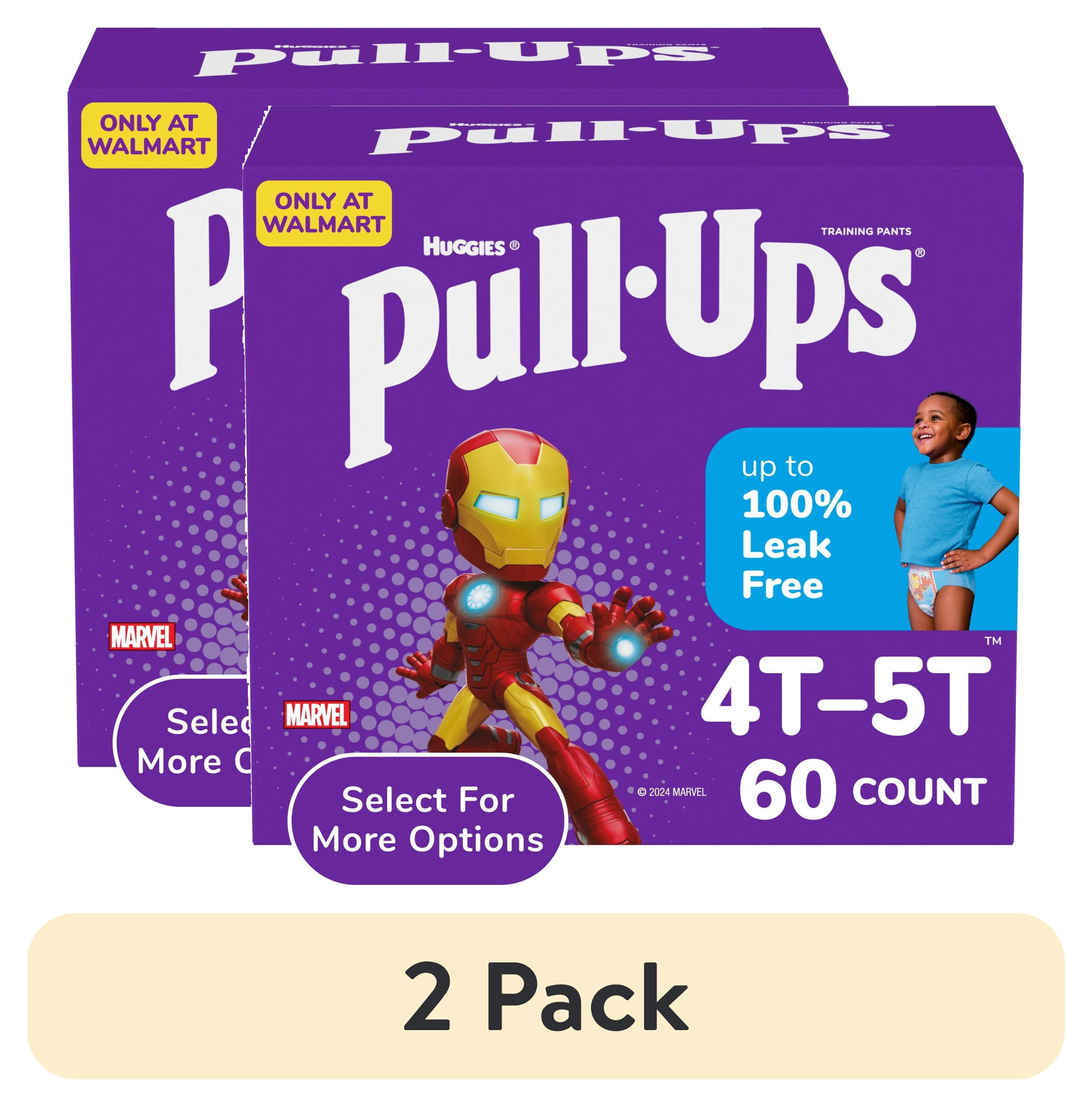 (2 pack) Pull-Ups Boys' Potty Training Pants, 4T-5T (38-50 lbs), 60 ...