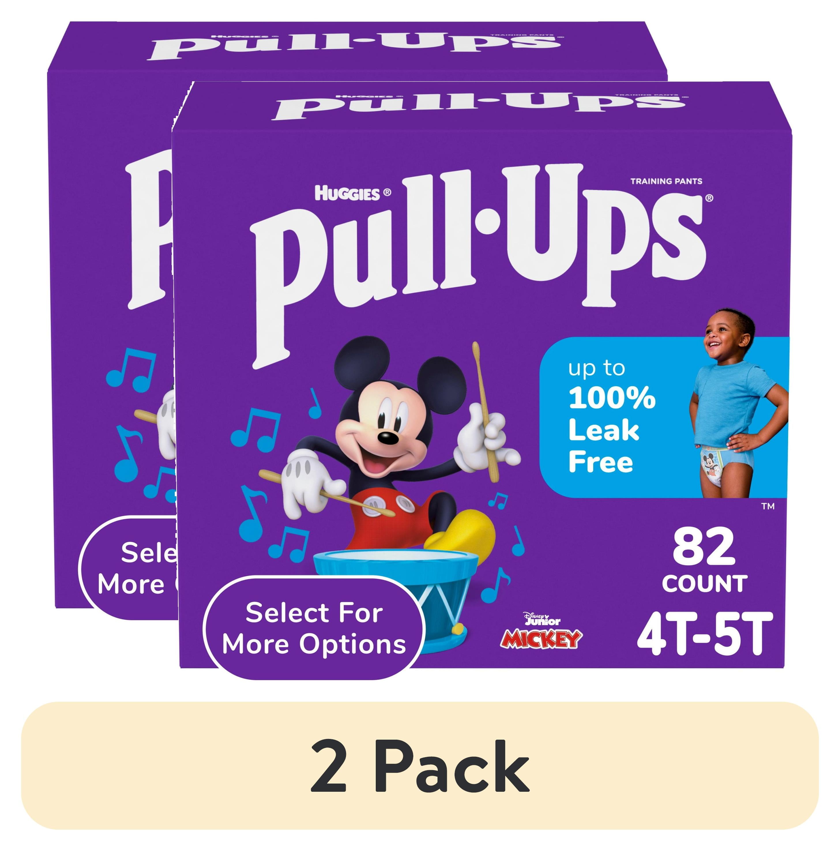 (2 pack) Pull-Ups Boys' Potty Training Pants, 4T-5T (38-50 lbs), 82 ...