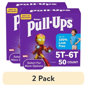 Pull-Ups Boys' Potty Training Pants, 5T-6T (46+ lbs), 50 Count (Select ...