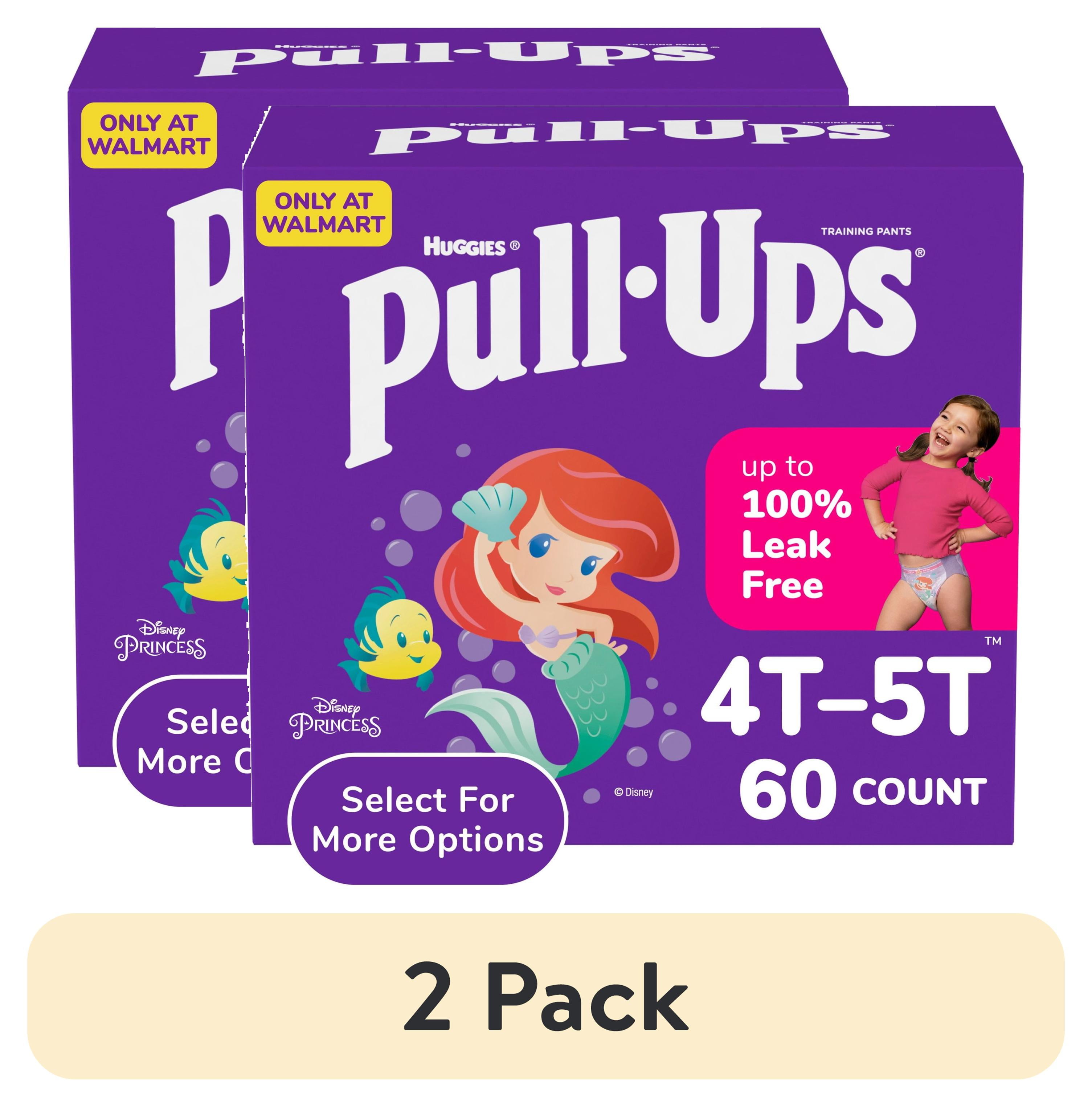 (2 pack) Pull-Ups Girls' Potty Training Pants, 4T-5T (38-50 lbs), 60 ...