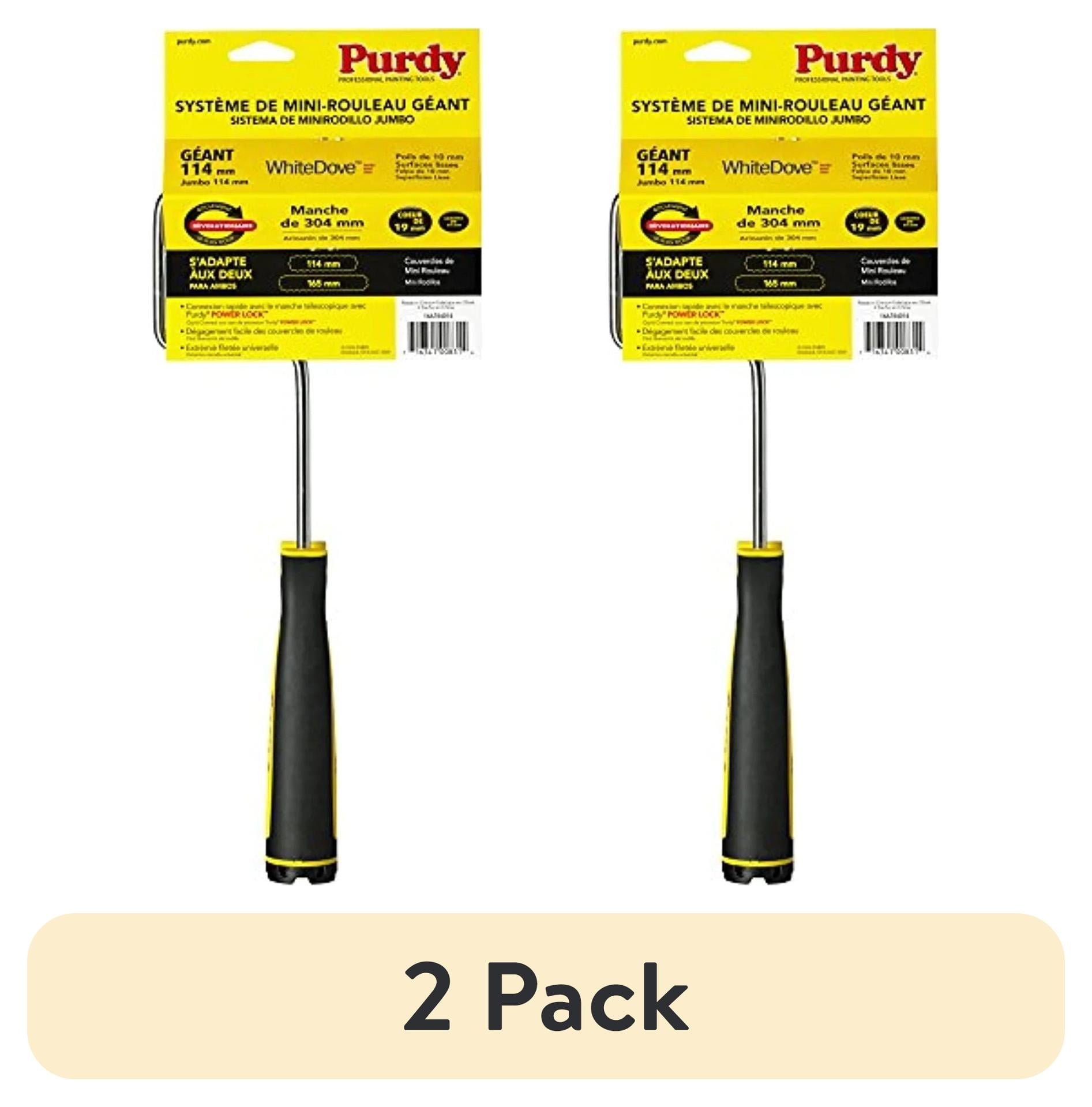 (2 pack) Purdy Genuine 1/2" Nap Cover Mini Roller & Frame Combo ...