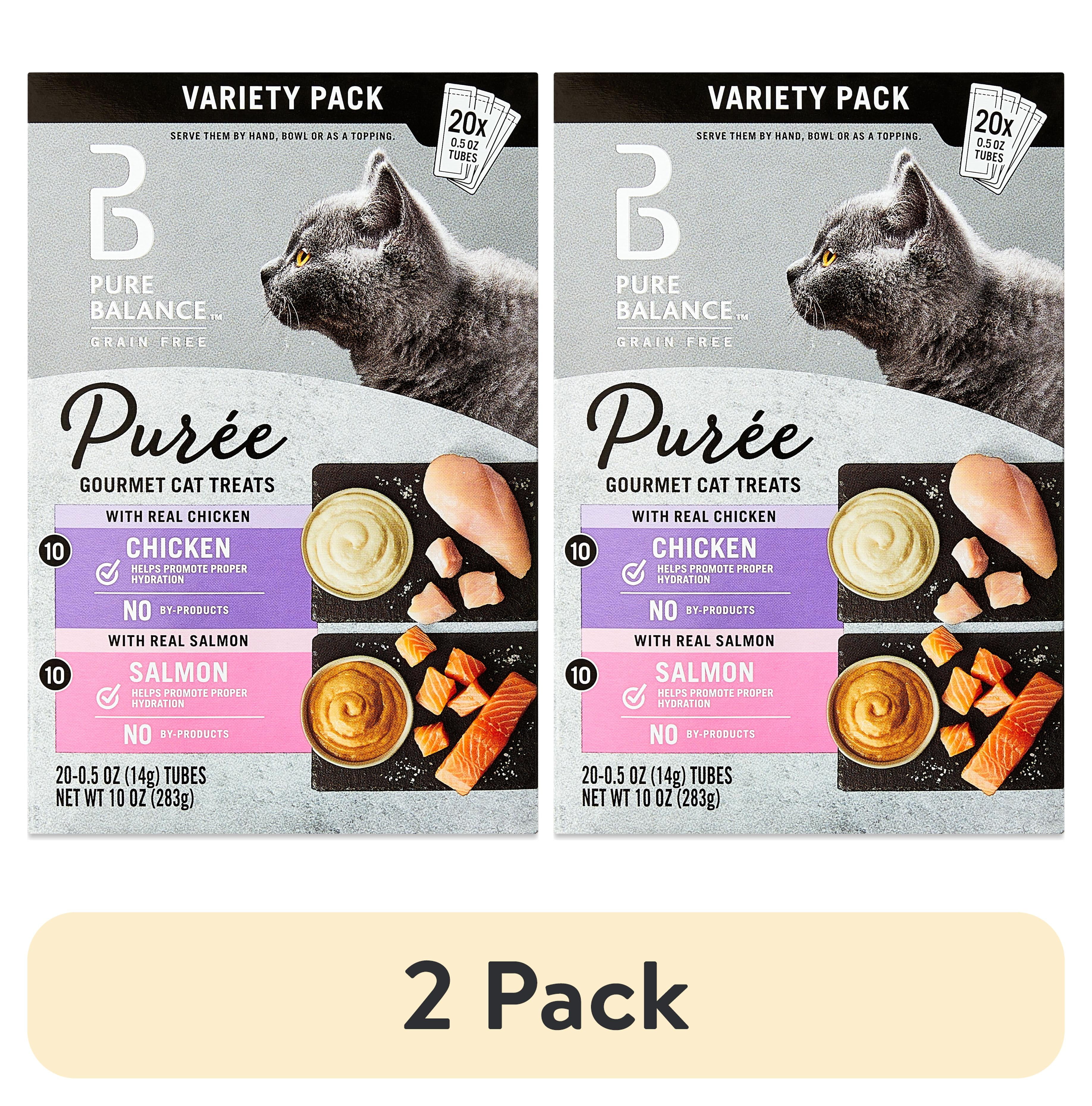 (2 pack) Pure Balance Grain Free Gourmet Wet Cat Treats, Variety Pack ...