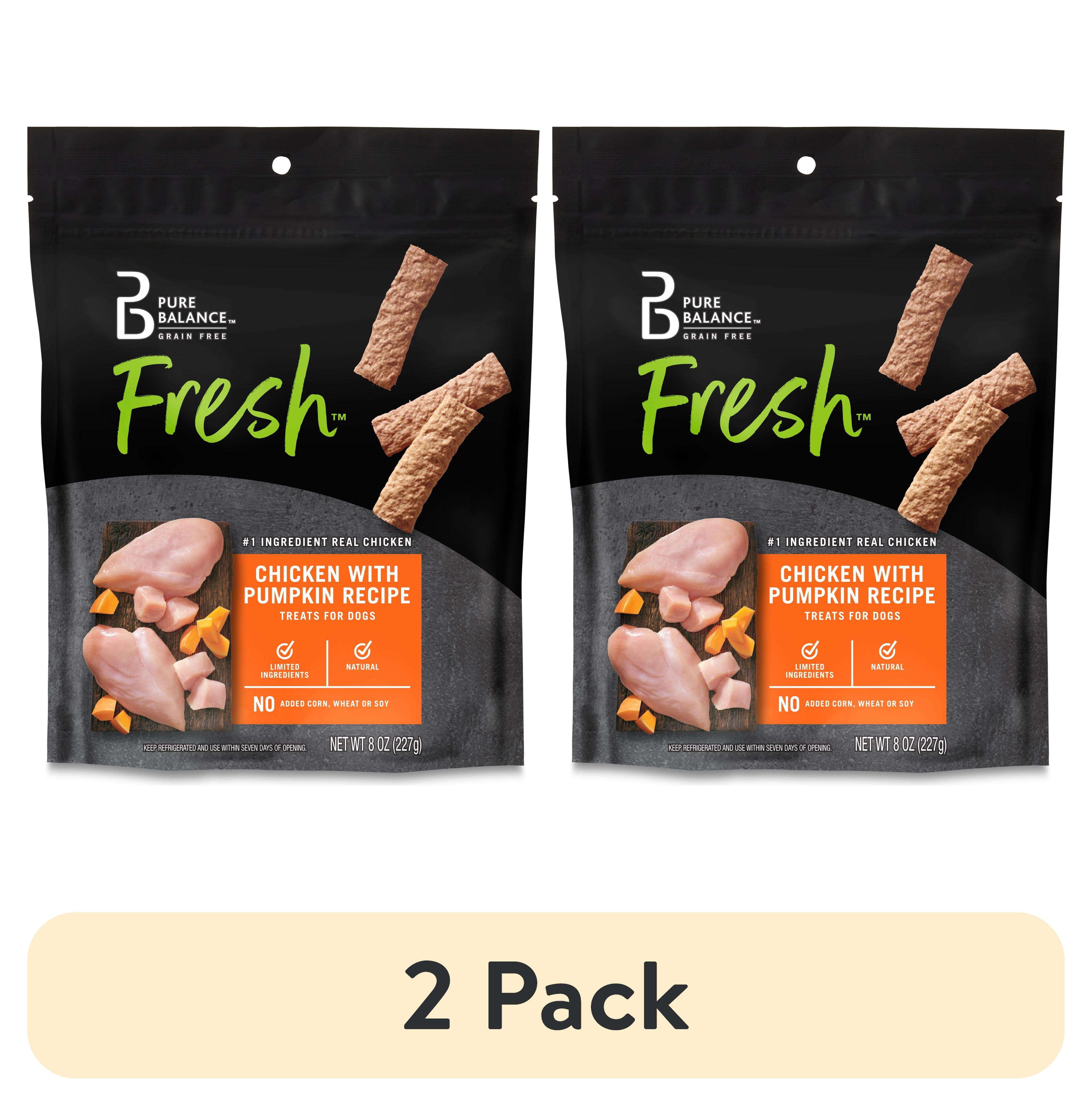 (2 pack) Pure Balance Fresh Chicken & Pumpkin Flavor Natural Chews for ...
