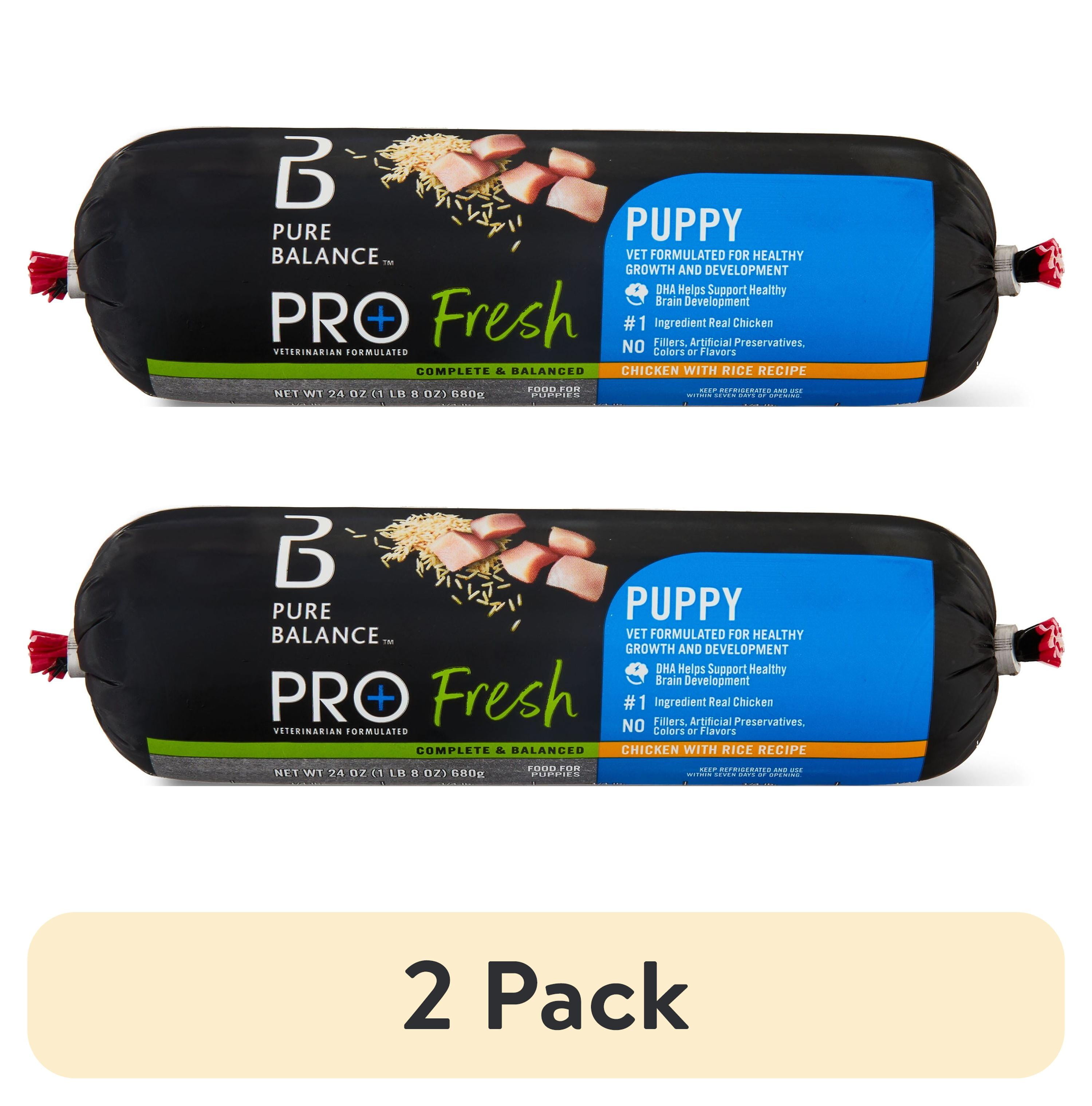 (2 pack) Pure Balance Pro+ Fresh Puppy Food, Chicken with Rice Recipe ...