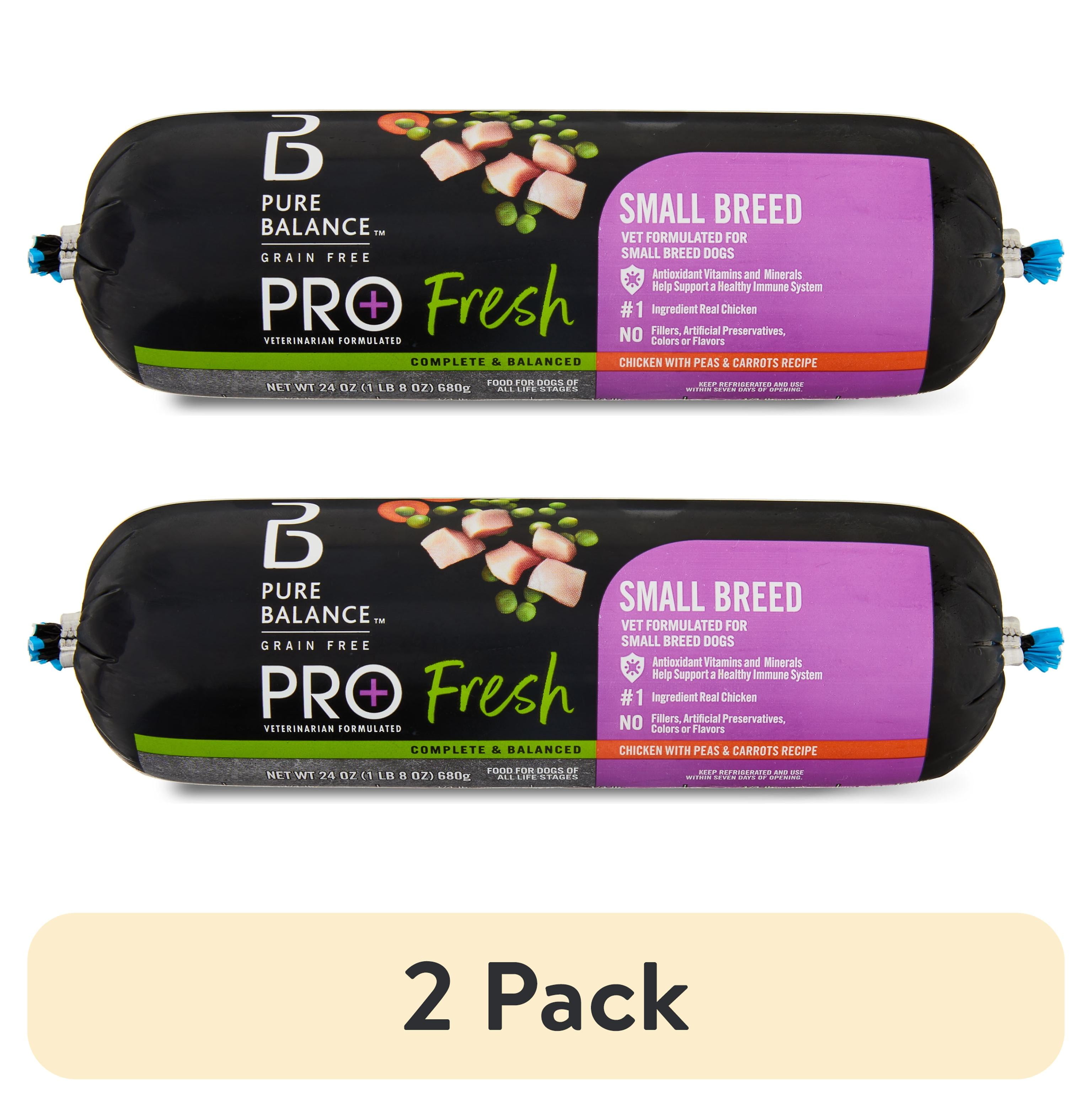 (2 pack) Pure Balance Pro+ Fresh Small Breed Food, Chicken with Peas ...