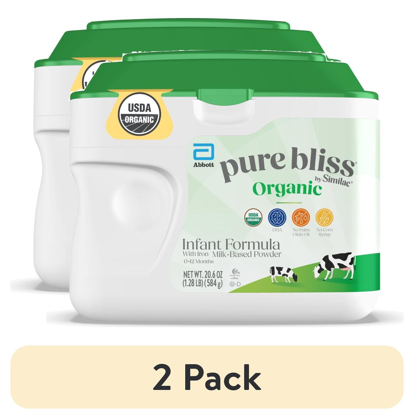 (2 pack) Pure Bliss by Similac Organic Powder Baby Formula, USDA ...