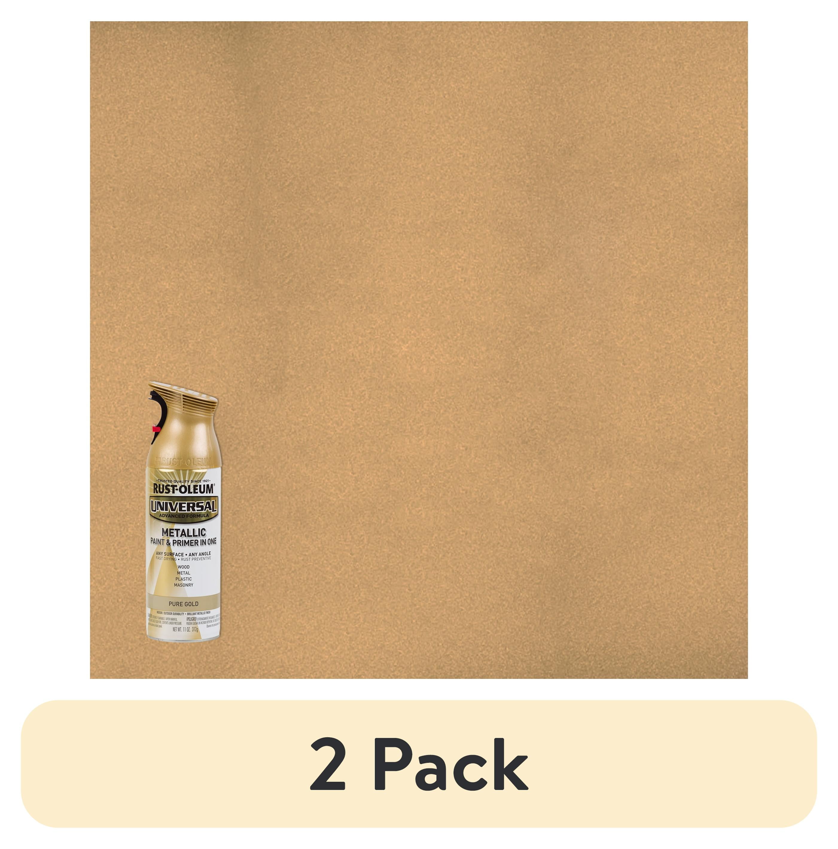(2 pack) Pure Gold, Rust-Oleum Universal All Surface Interior/Exterior ...