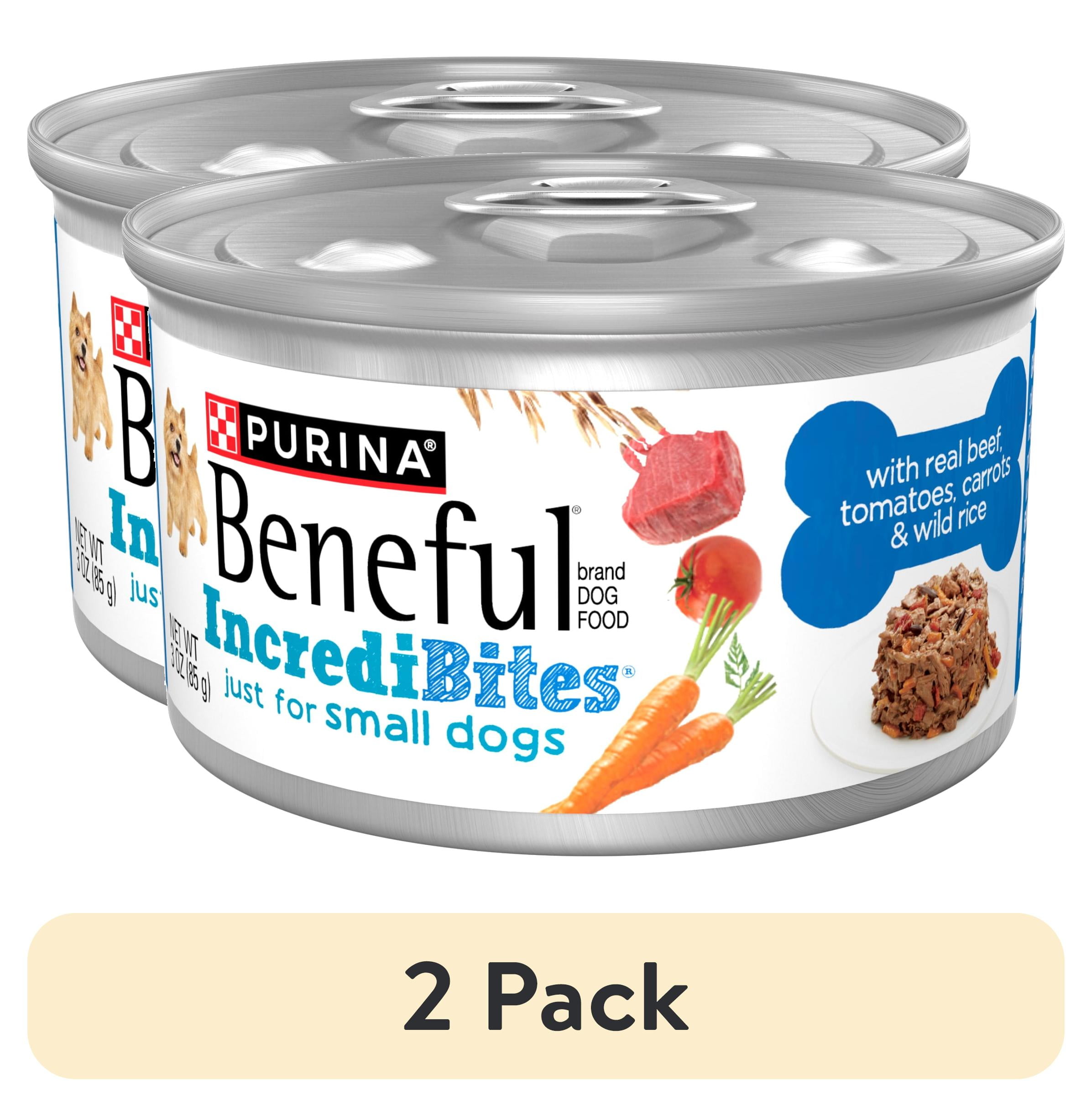 (2 pack) Purina Beneful IncrediBites Small Wet Dog Food High Protein ...