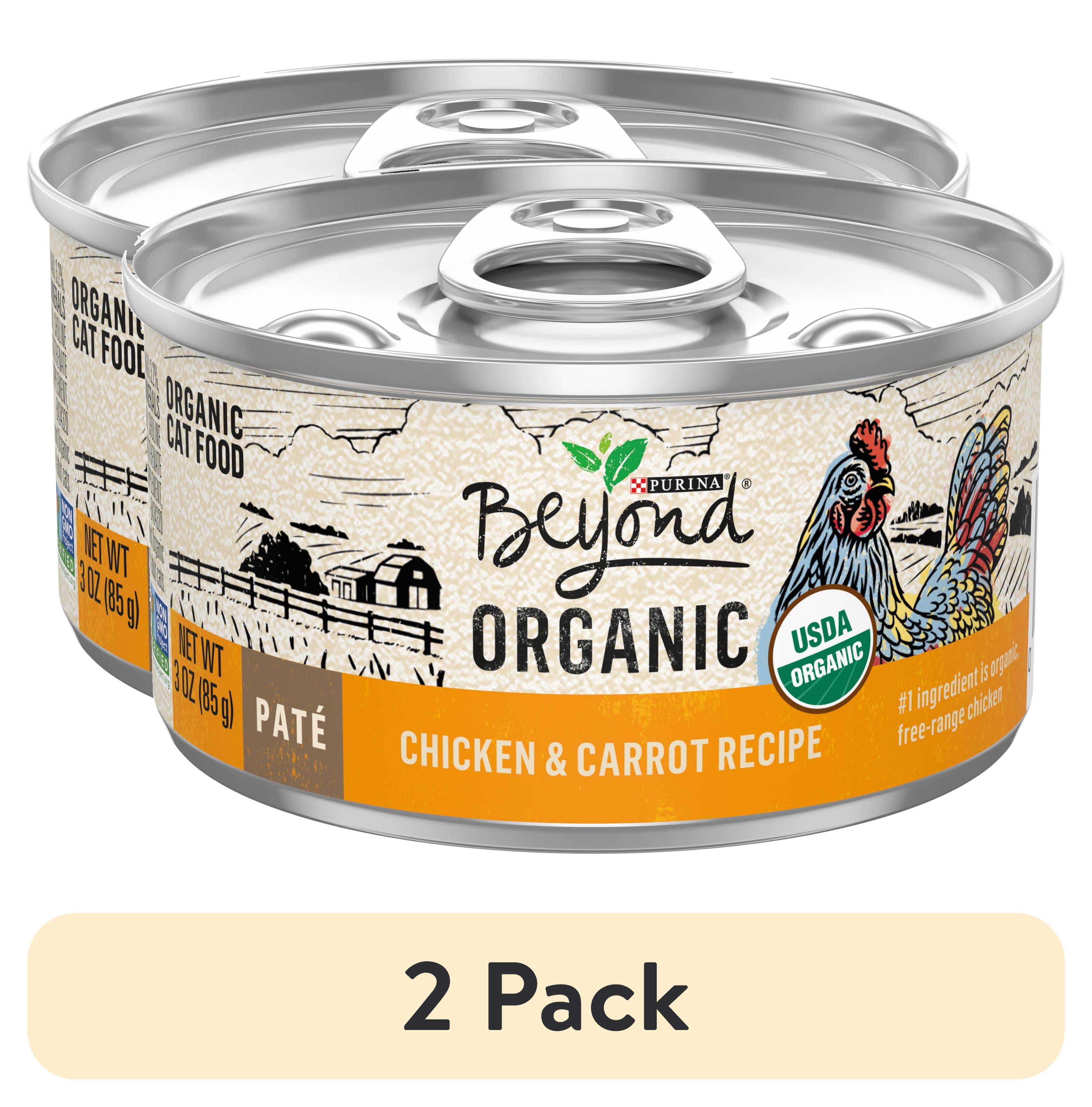 (2 pack) Purina Beyond, Chicken & Carrot, Wet Cat Food, 3 oz Cans, 12 ...