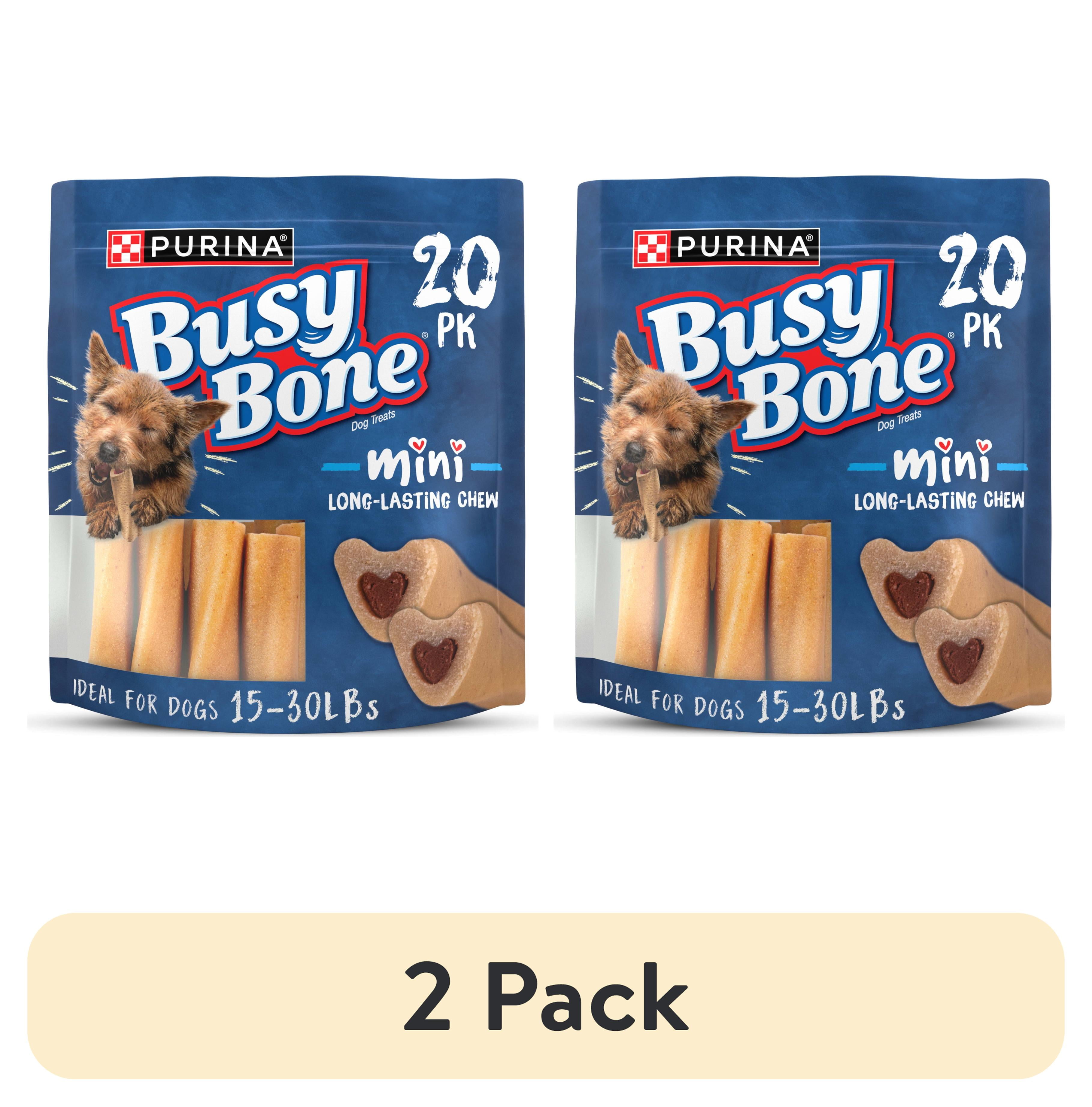 (2 pack) Purina Busy Bone Small Dog Chews With Real Pork Middle, 35 oz ...