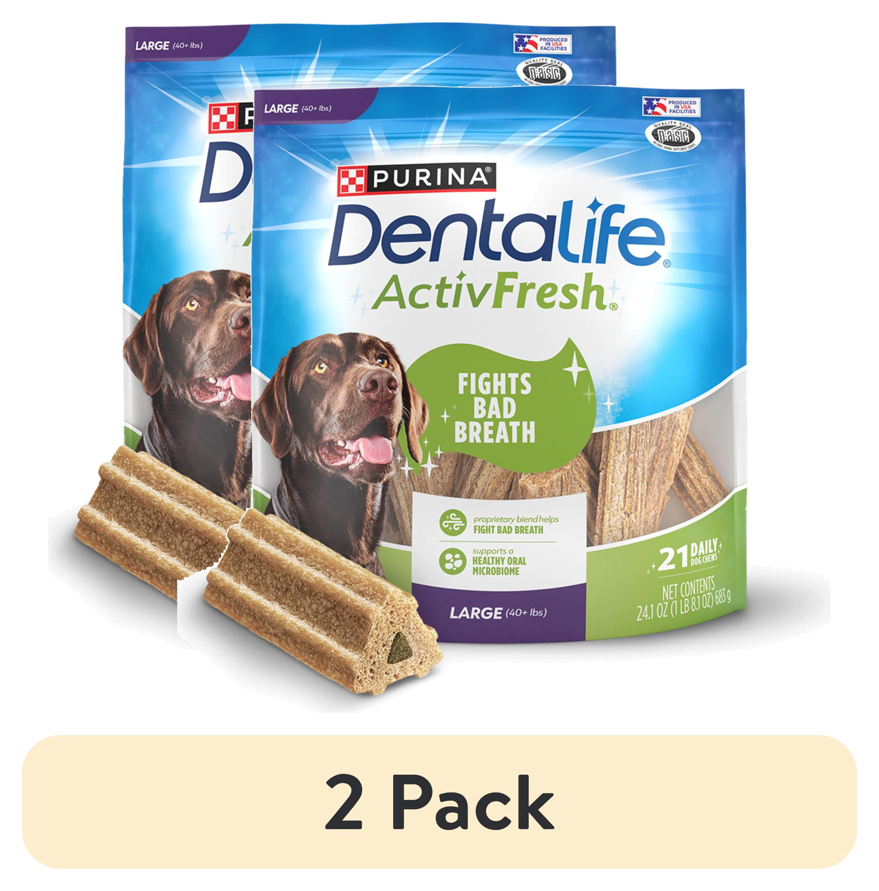 (2 pack) Purina DentaLife ActivFresh Chicken Flavor Large Breed Adult ...