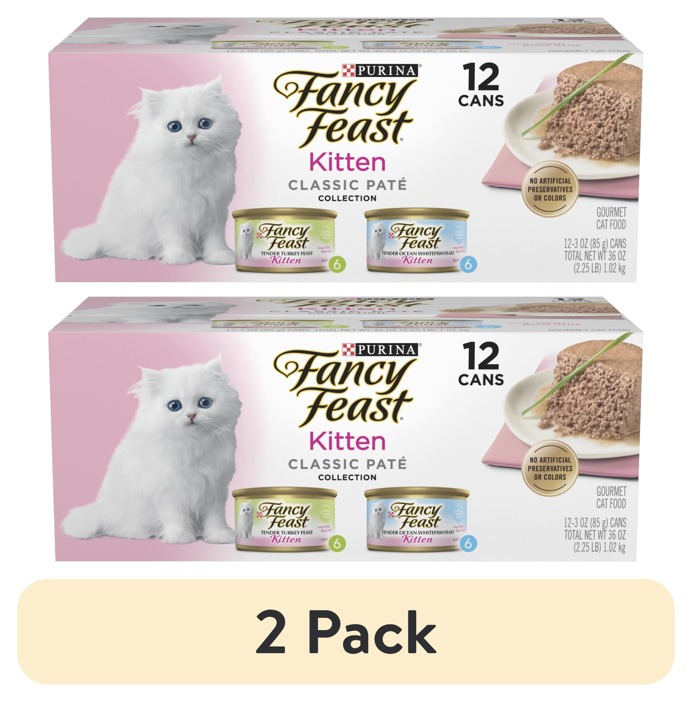 (2 pack) Purina Fancy Feast Classic Pate Kitten Food, Wet Cat Food ...