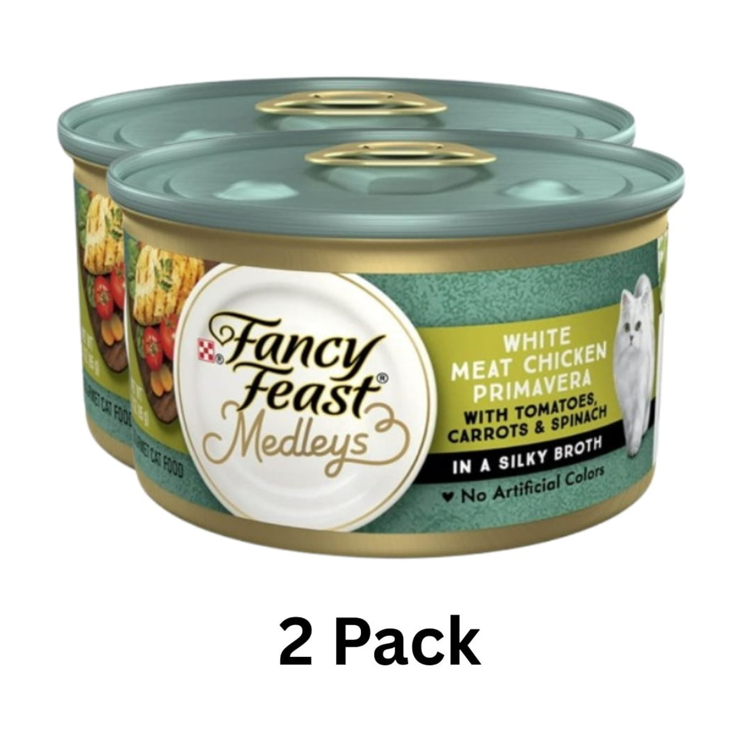 (2 pack) Purina Fancy Feast Medleys Kitten Food, Wet Cat Food, White ...