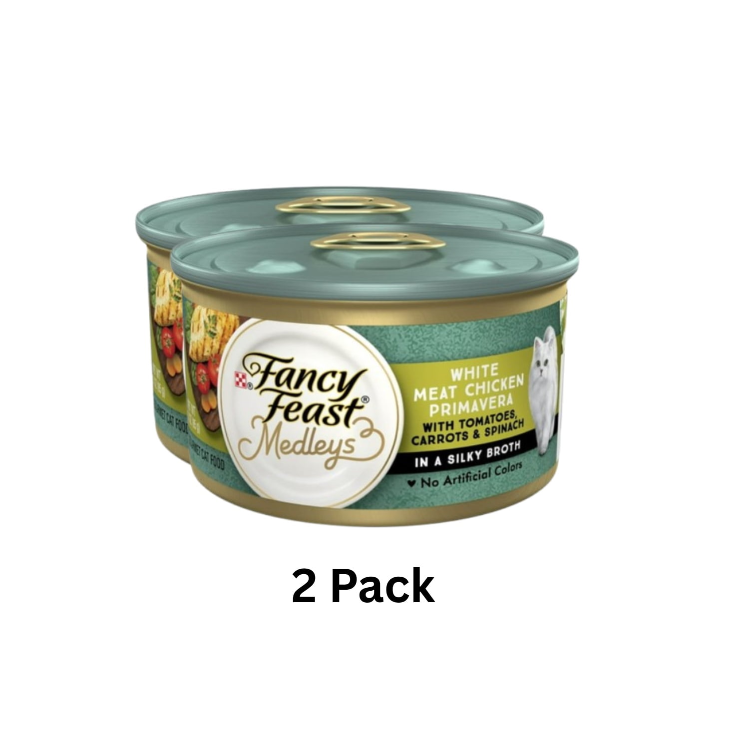 (2 pack) Purina Fancy Feast Medleys Kitten Food, Wet Cat Food, White ...