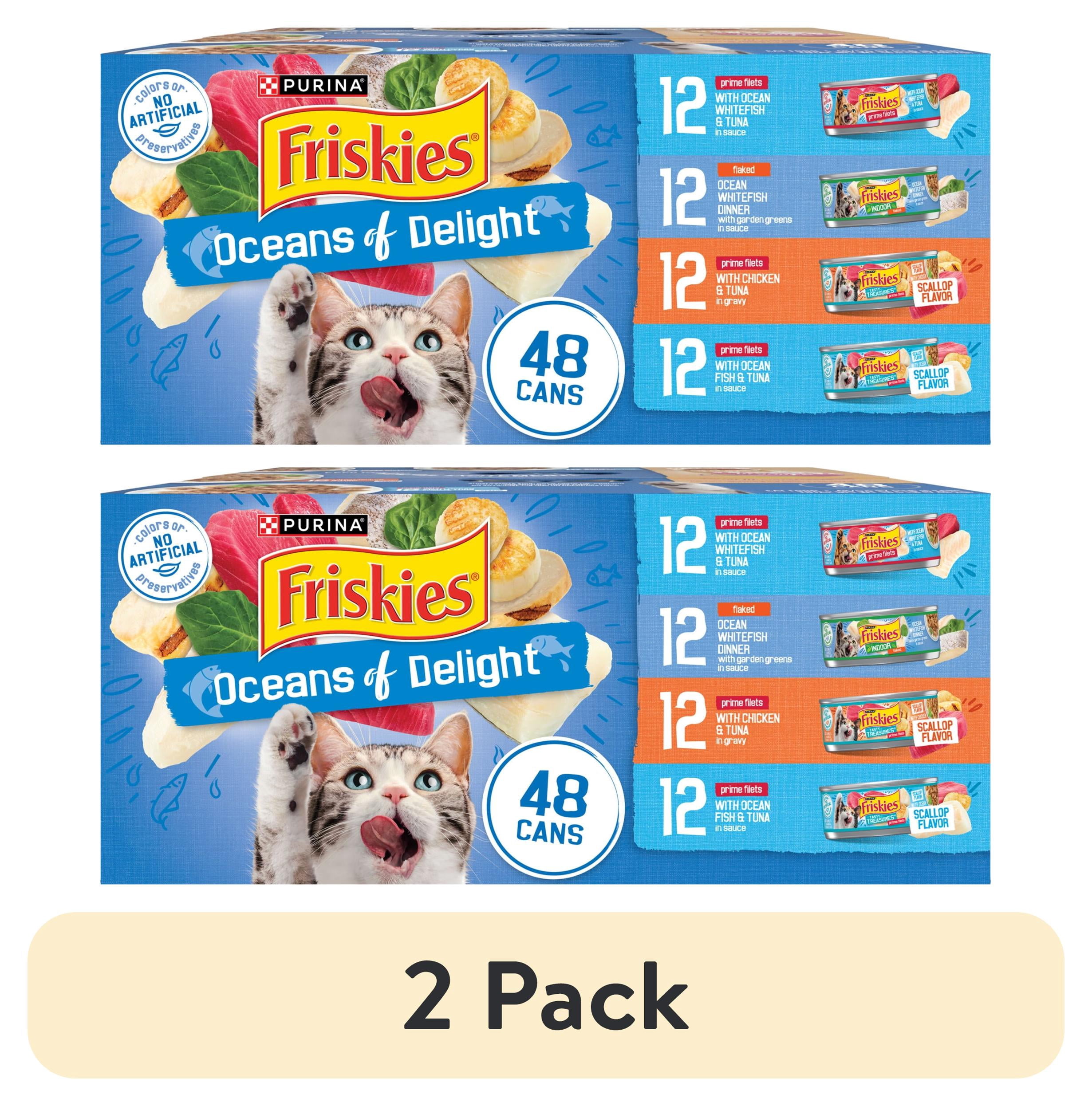 (2 pack) Purina Friskies Ocean of Delight Gravy Variety Pack, Wet Cat ...