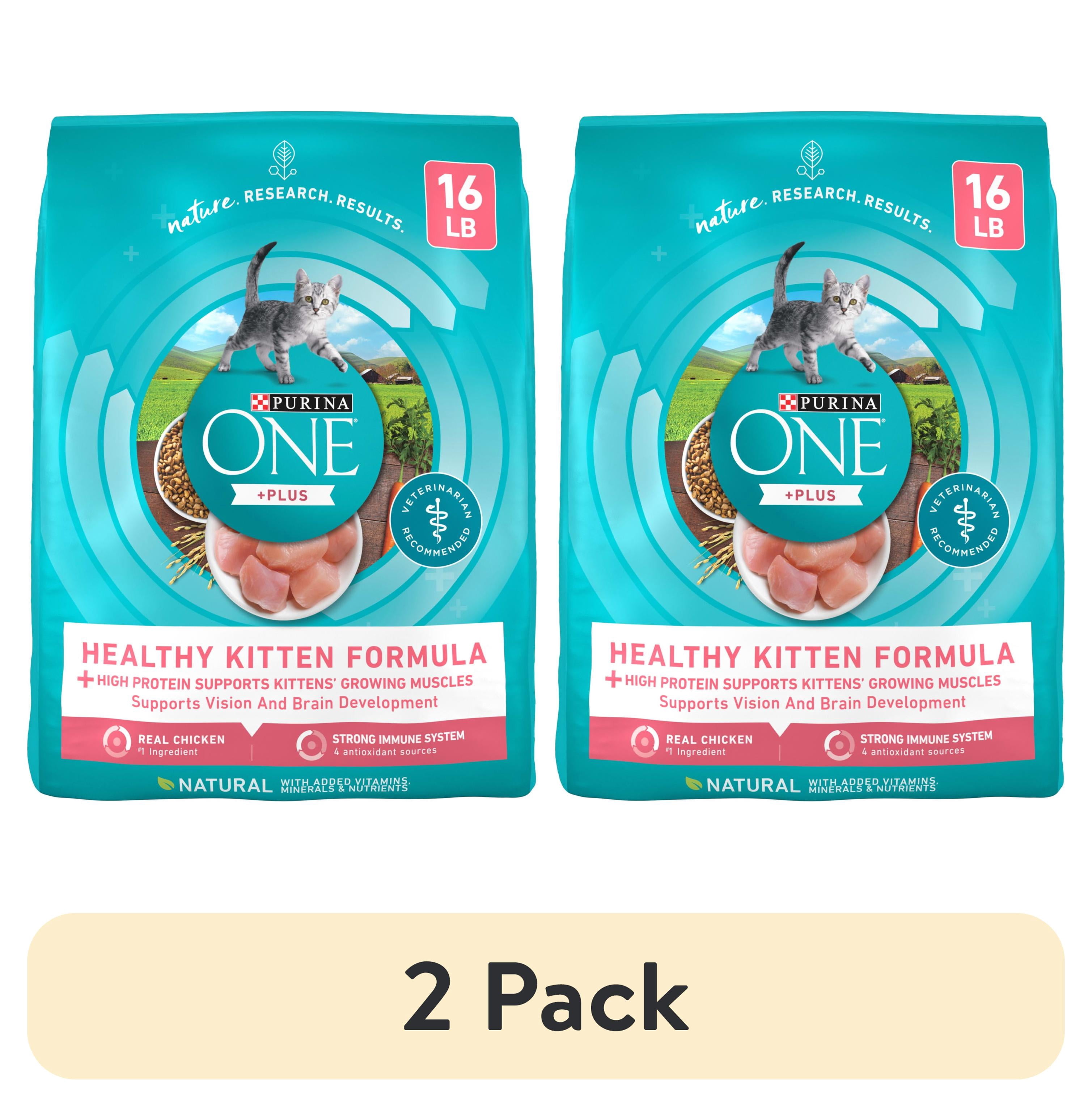 (2 pack) Purina ONE Plus, Healthy Kitten Formula, Dry Kitten Food ...