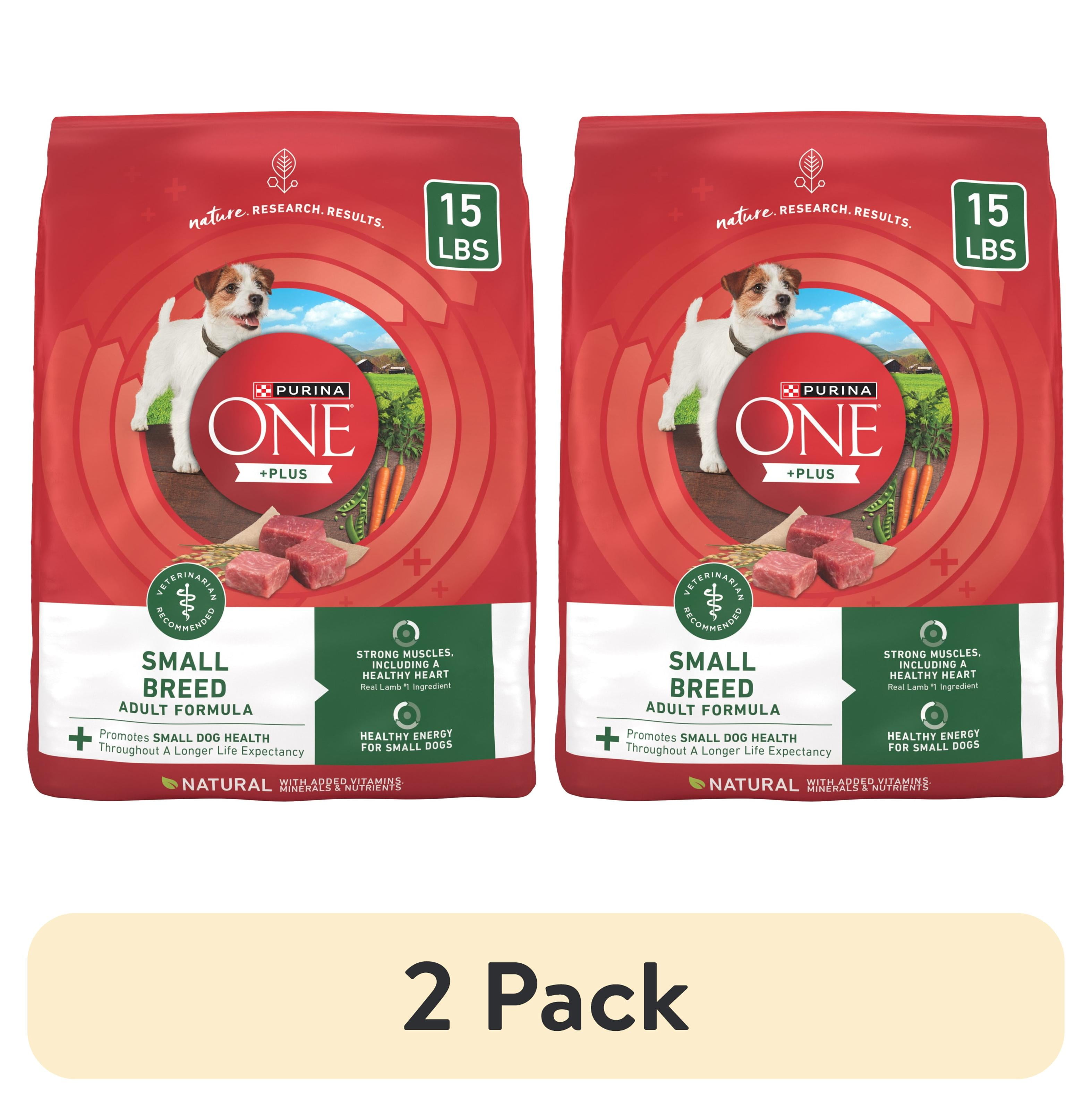 (2 pack) Purina ONE Plus Small Breed Dry Dog Food for Adults, Gain-Free ...