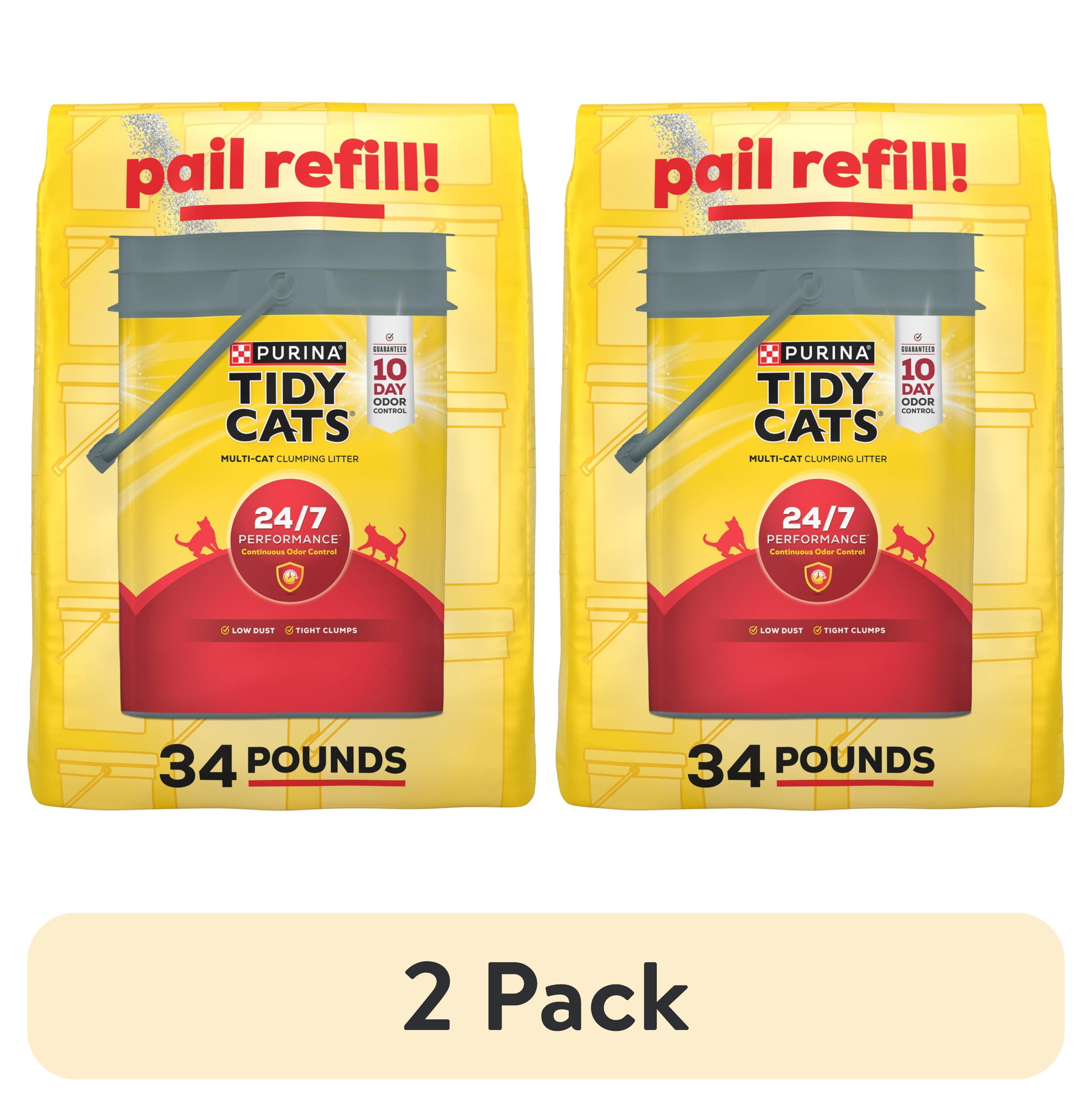 (2 pack) Purina Tidy Cats 24/7 Performance Clumping Cat Litter Odor ...
