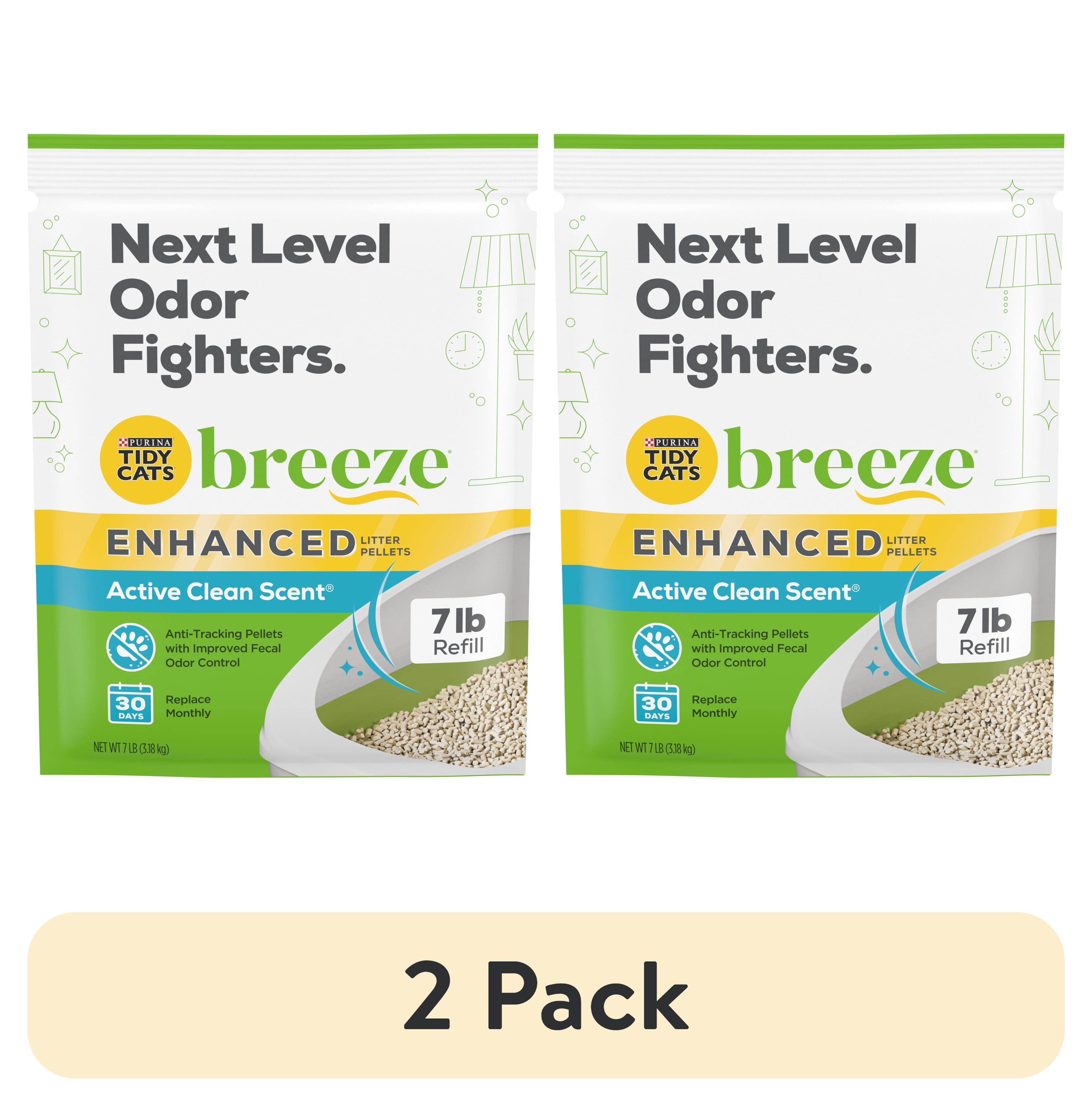(2 pack) Purina Tidy Cats Non Clumping Cat Litter, Breeze Enhanced ...