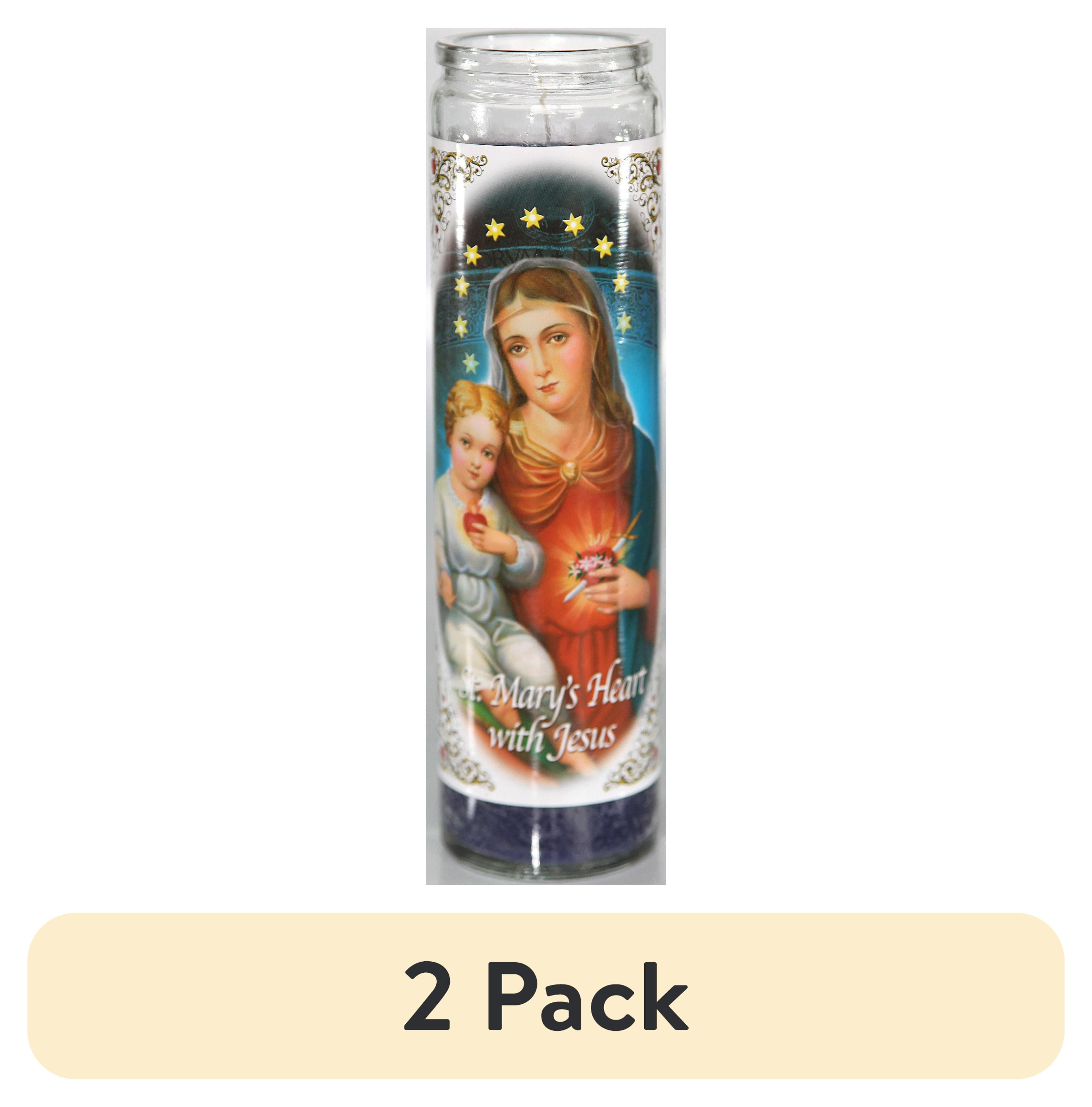 Bright Glow Candle - Purple Corazon Maria Candle - Walmart.com