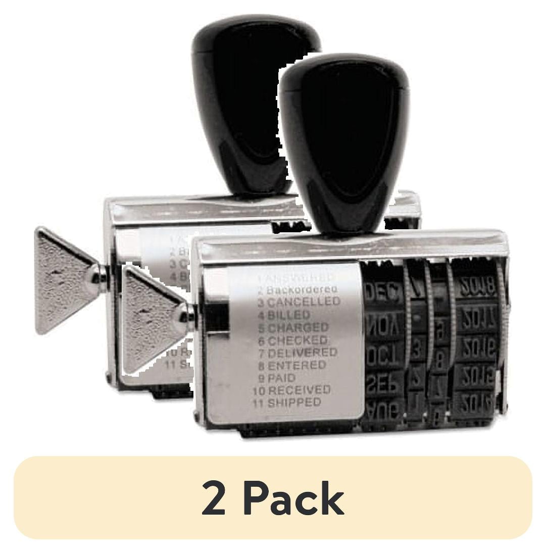 (2 pack) QWIKMARK, USST2754, 11-Message Phrase Date Stamp, 1 Each ...