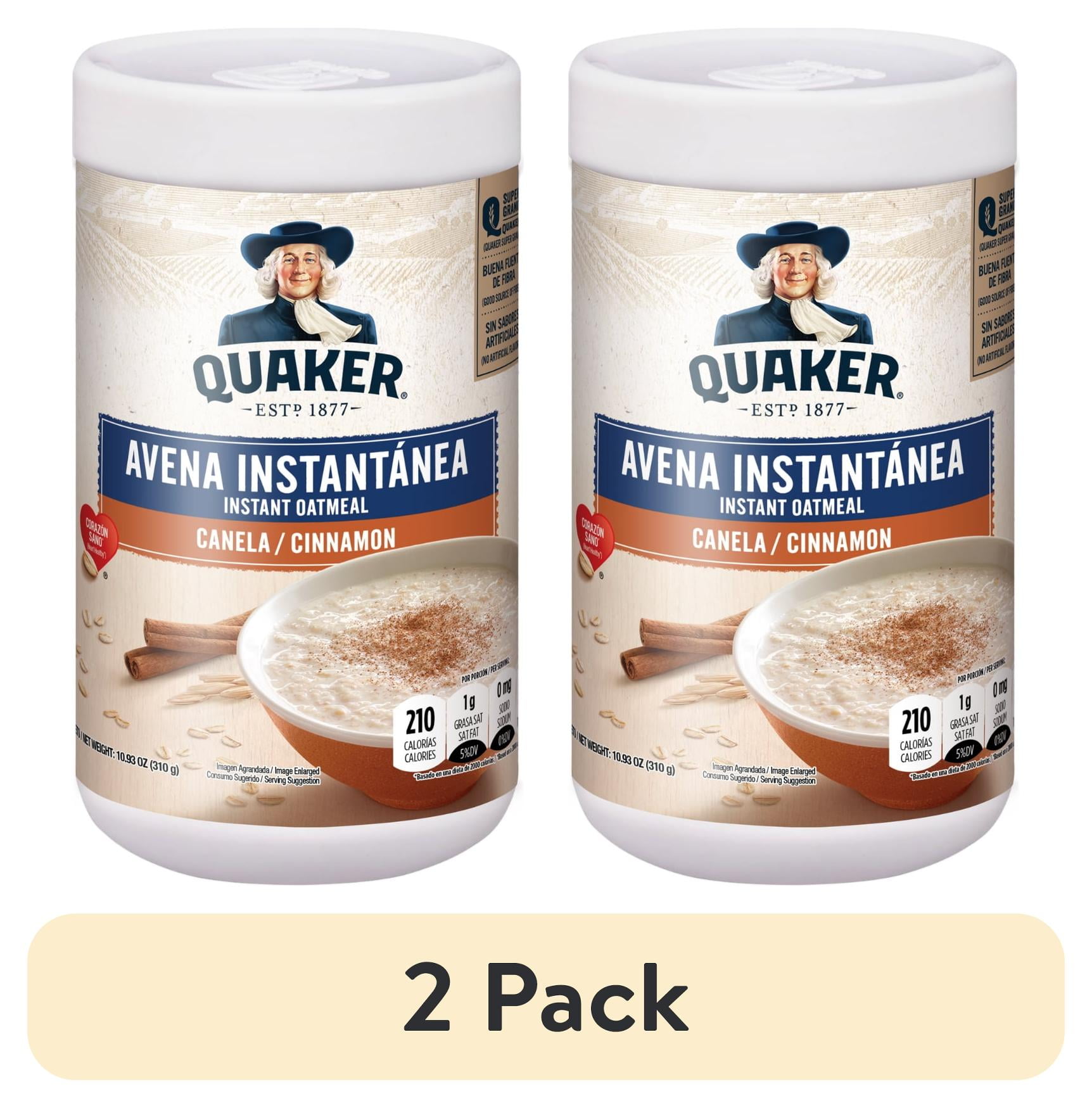 (2 pack) Quaker Cinnamon Instant Oats - Walmart.com