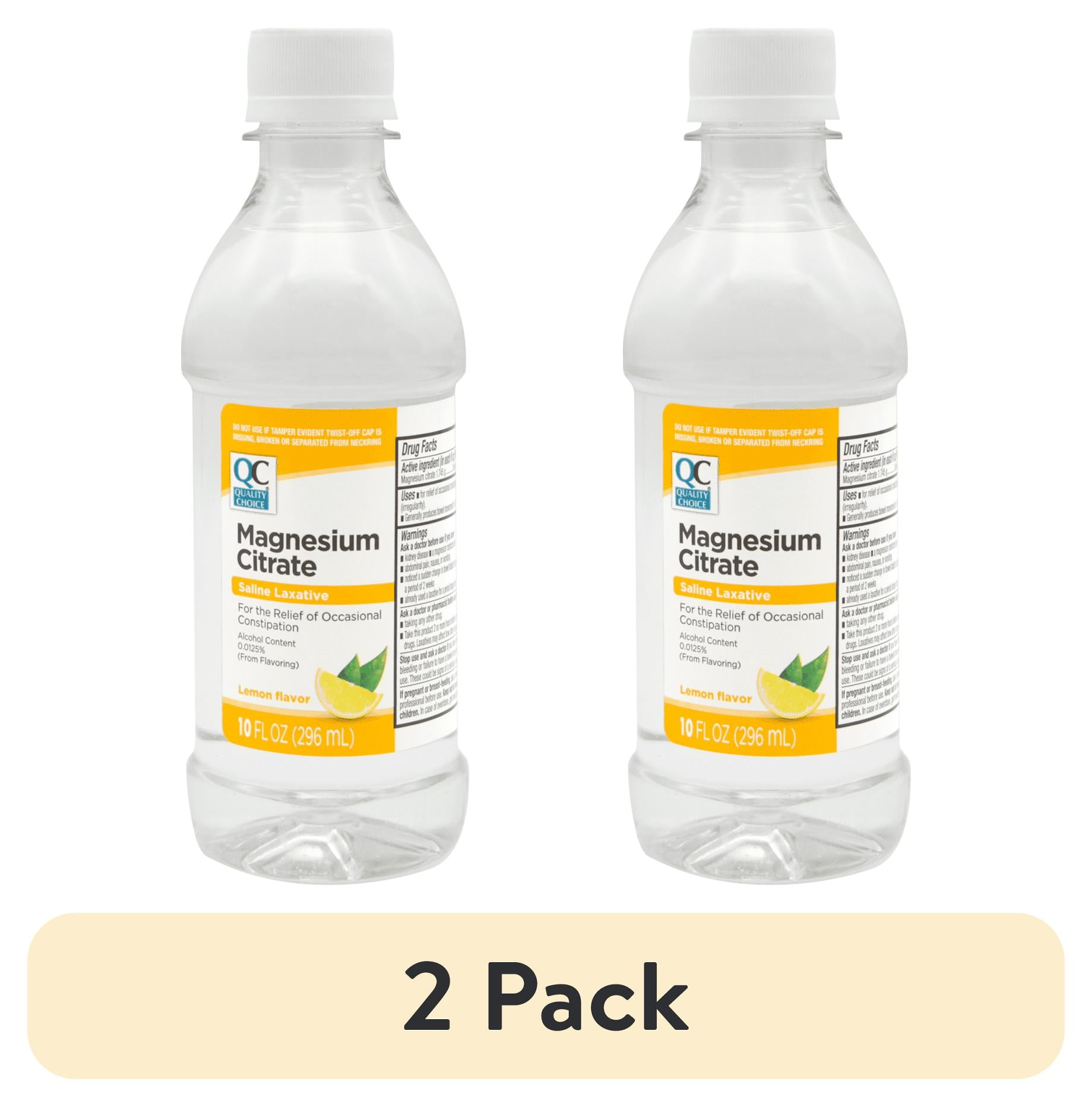 (2 pack) Quality Choice Magnesium Citrate Liquid Laxative ...