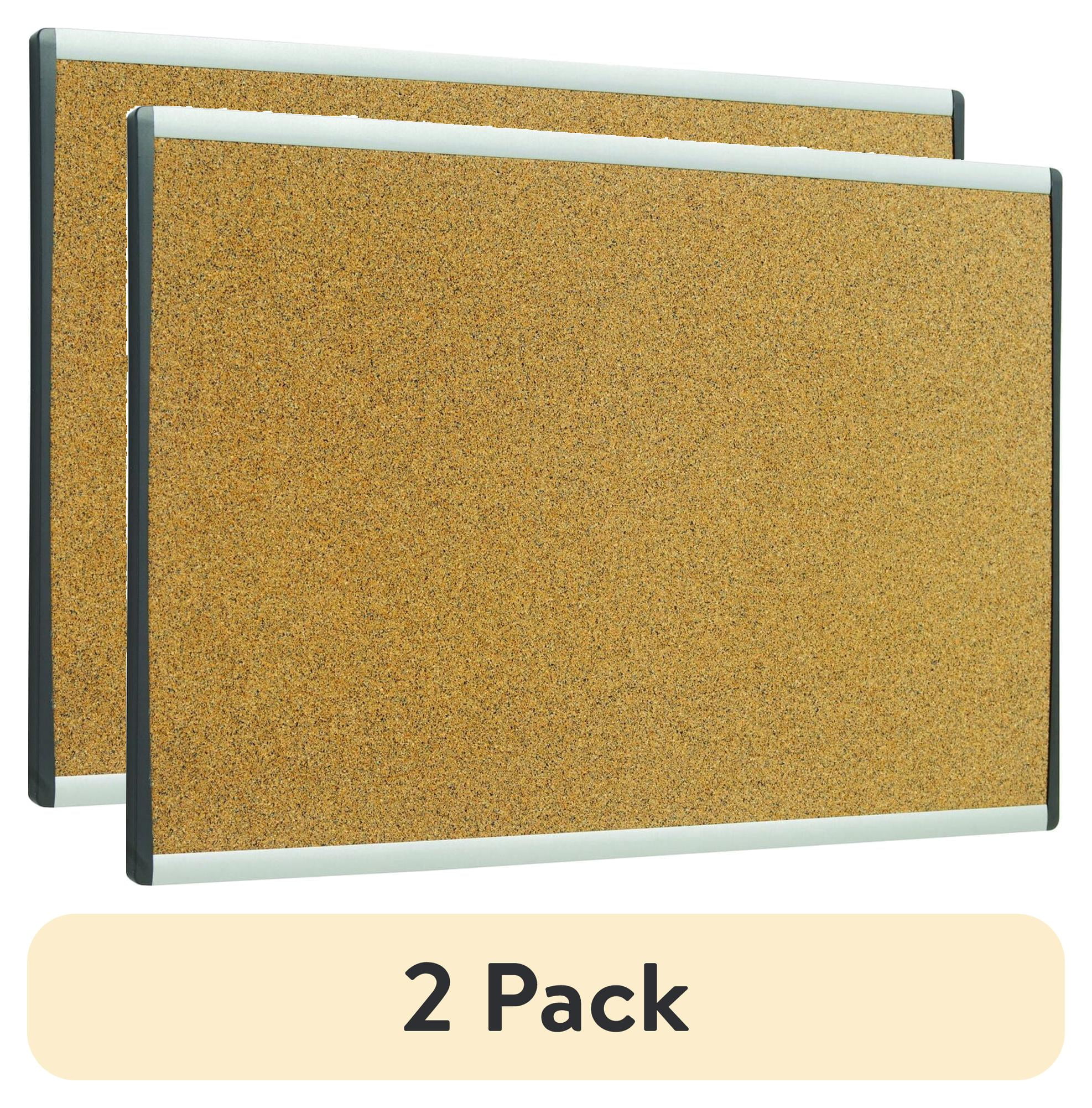 (2 pack) Quartet Cubicle Bulletin Board,Silver Frame ARCB3018 - Walmart.com