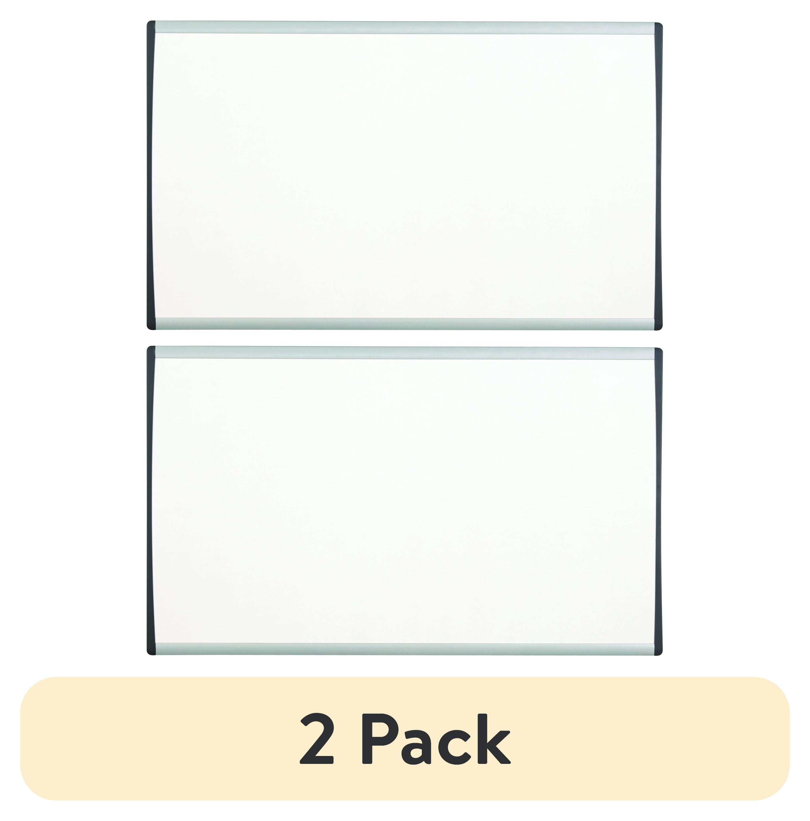 (2 pack) Quartet Arc Cubicle Whiteboard, 24" x 11", Magnetic, Aluminum ...