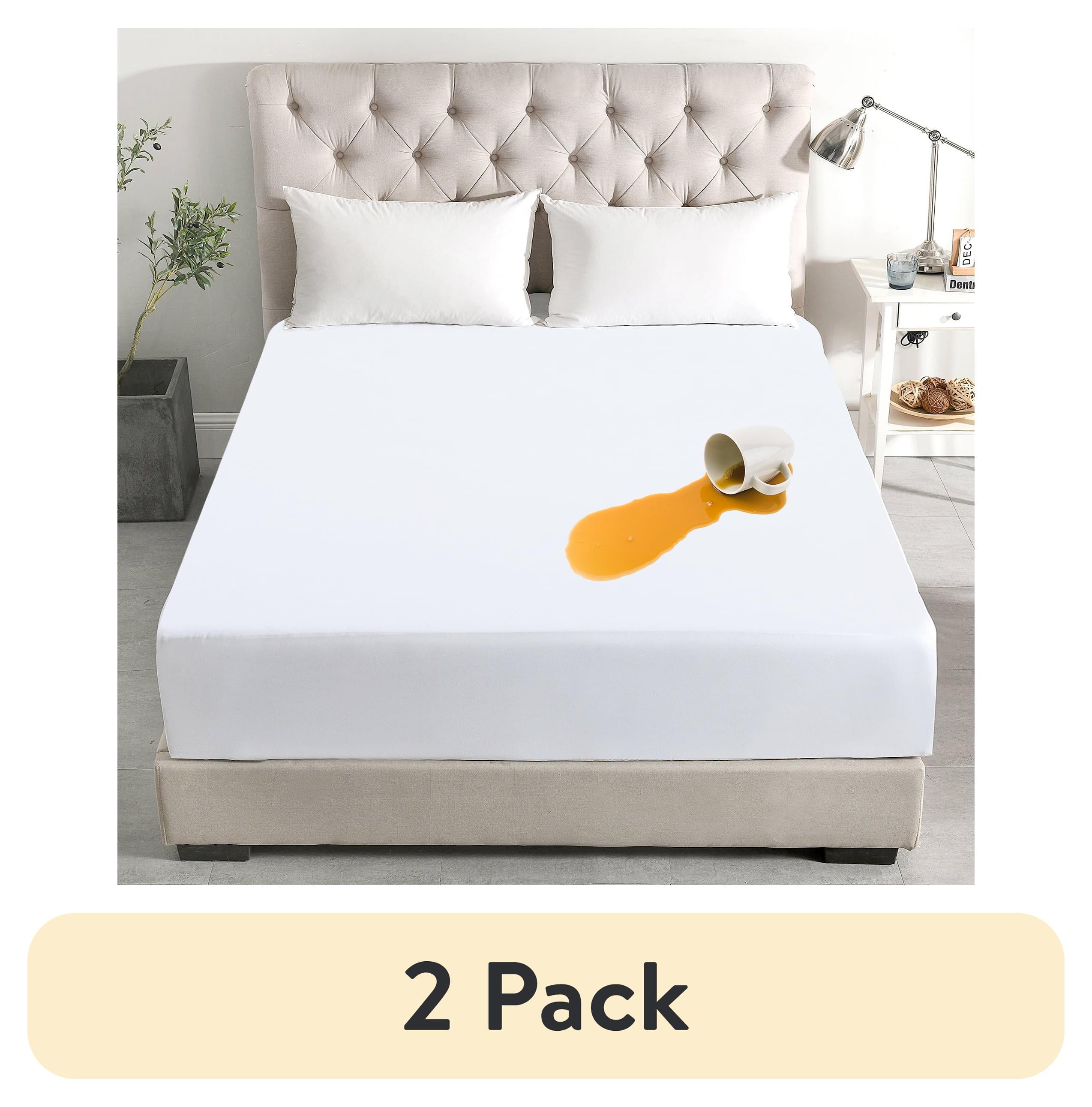 (2 pack) Queen Mattress Protector, 100% Waterproof Mattress Cover ...